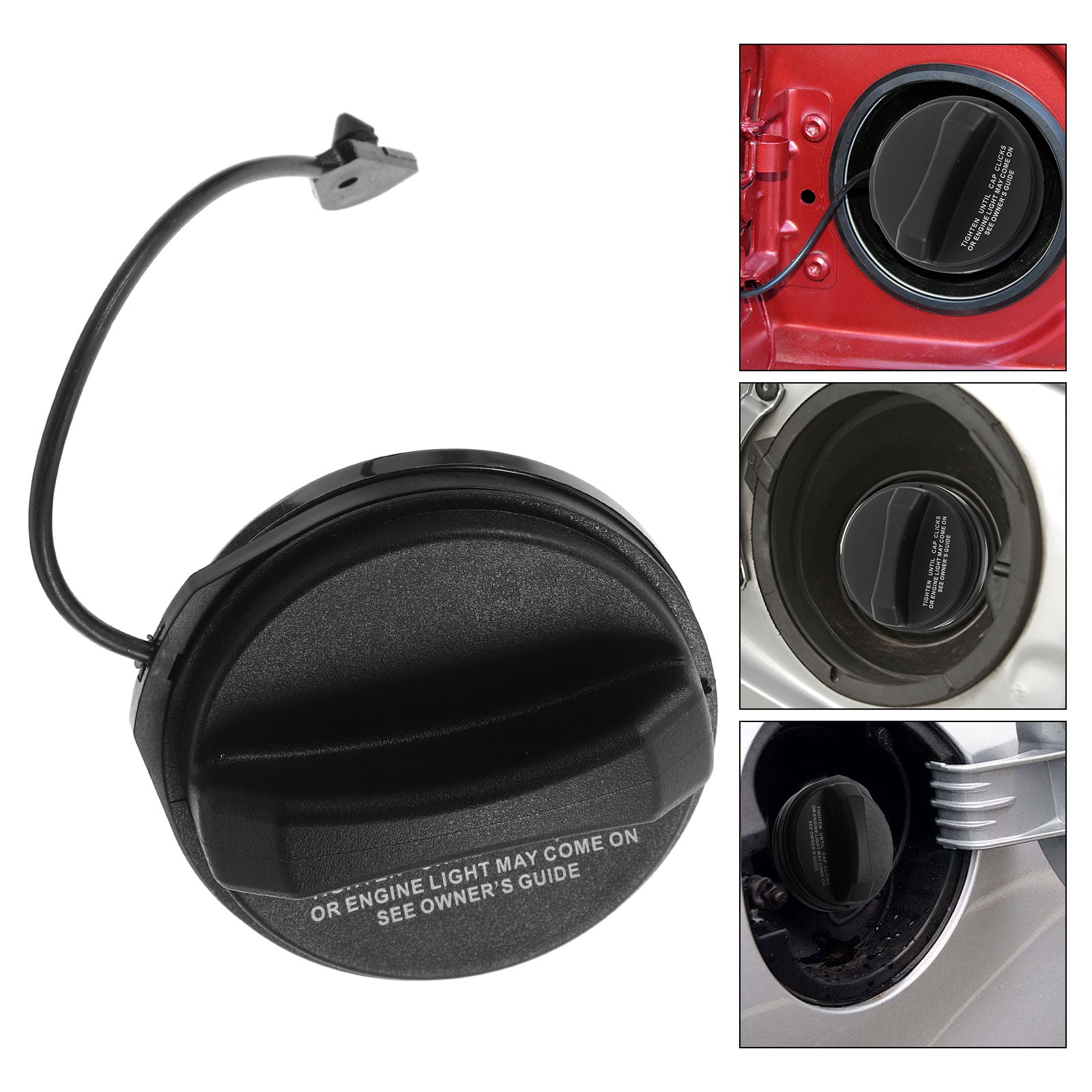 DEEPCRAFF Car Gas Cap Replacement Part Replacement Gas Cap 1Set Black ...