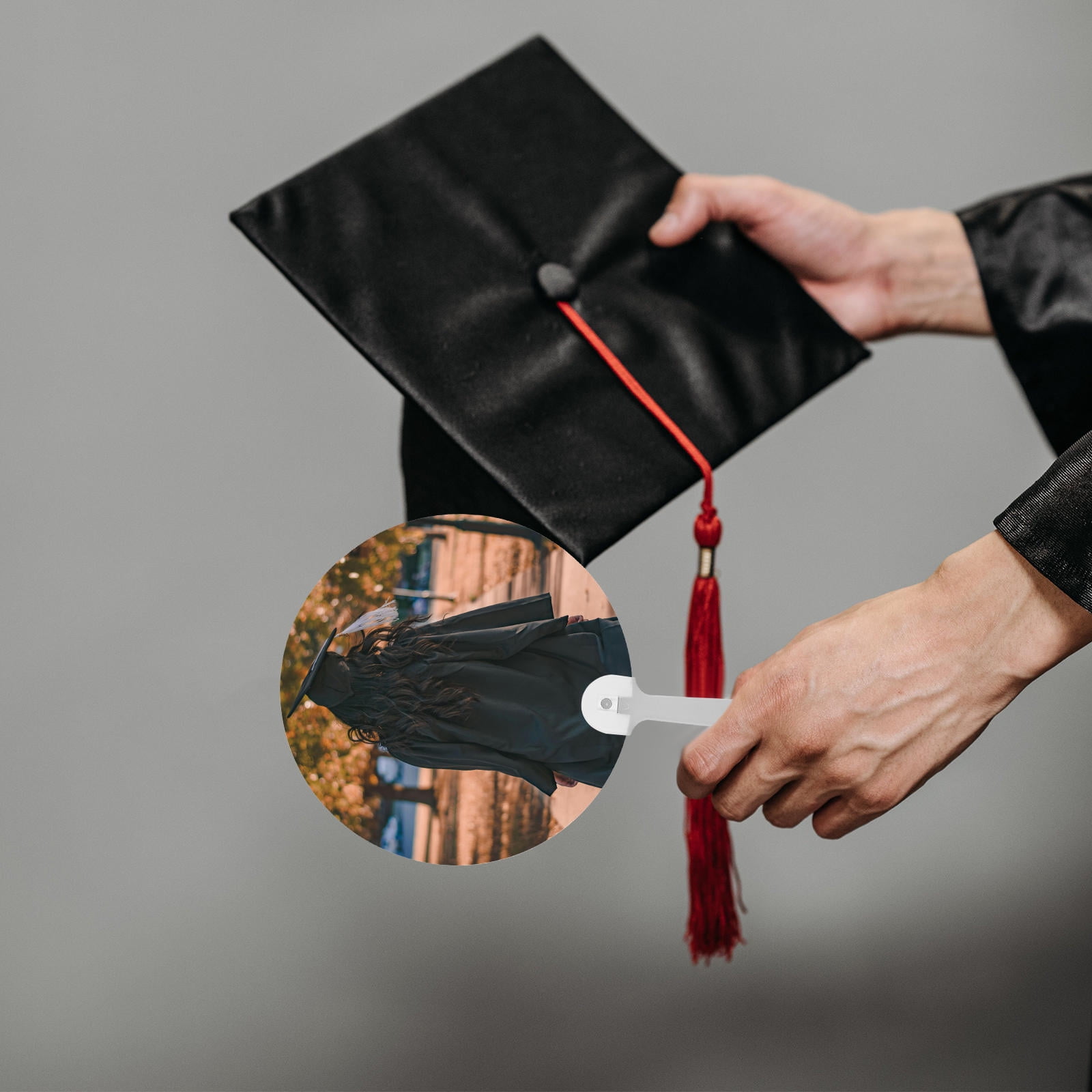 HEMOTON Blank Hand Fan Sublimation Folding Fans Handheld Crafting Round ...