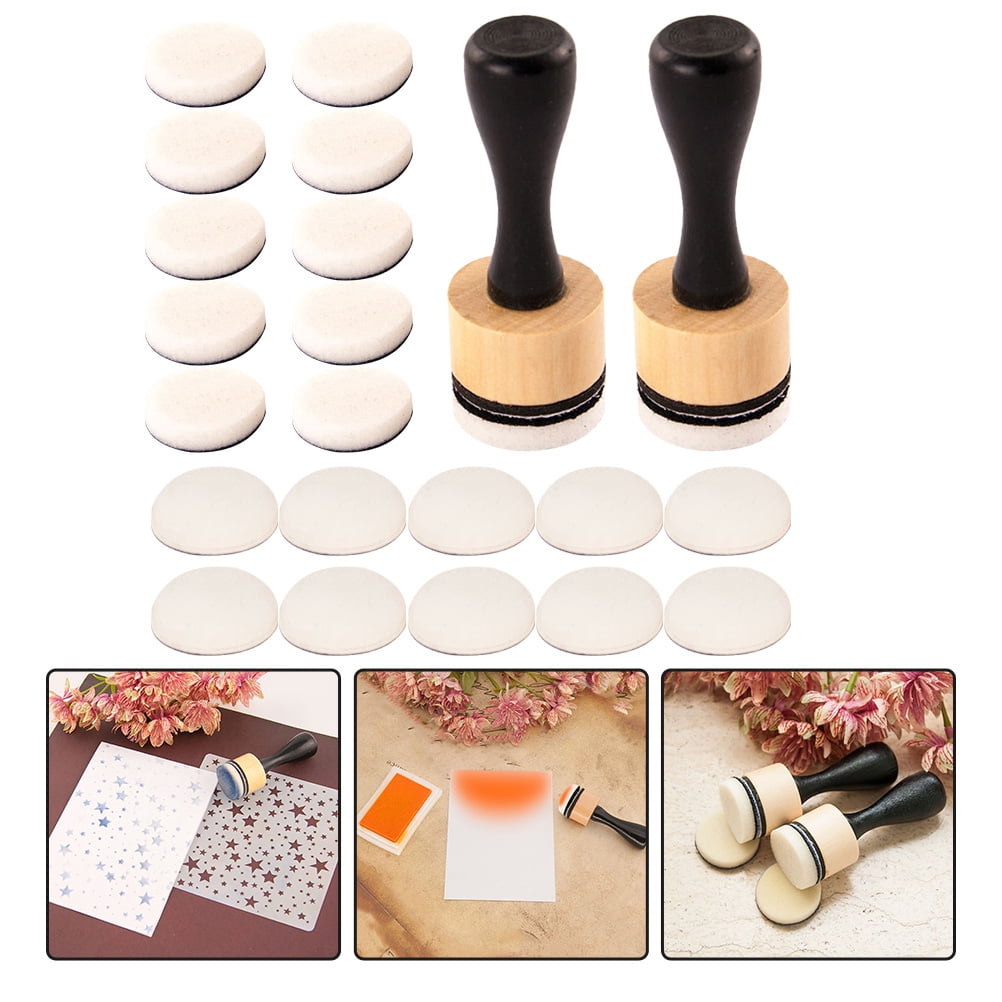 HEMOTON Blending Brushes for Card Making Sponge Stamper Tool with Wood ...