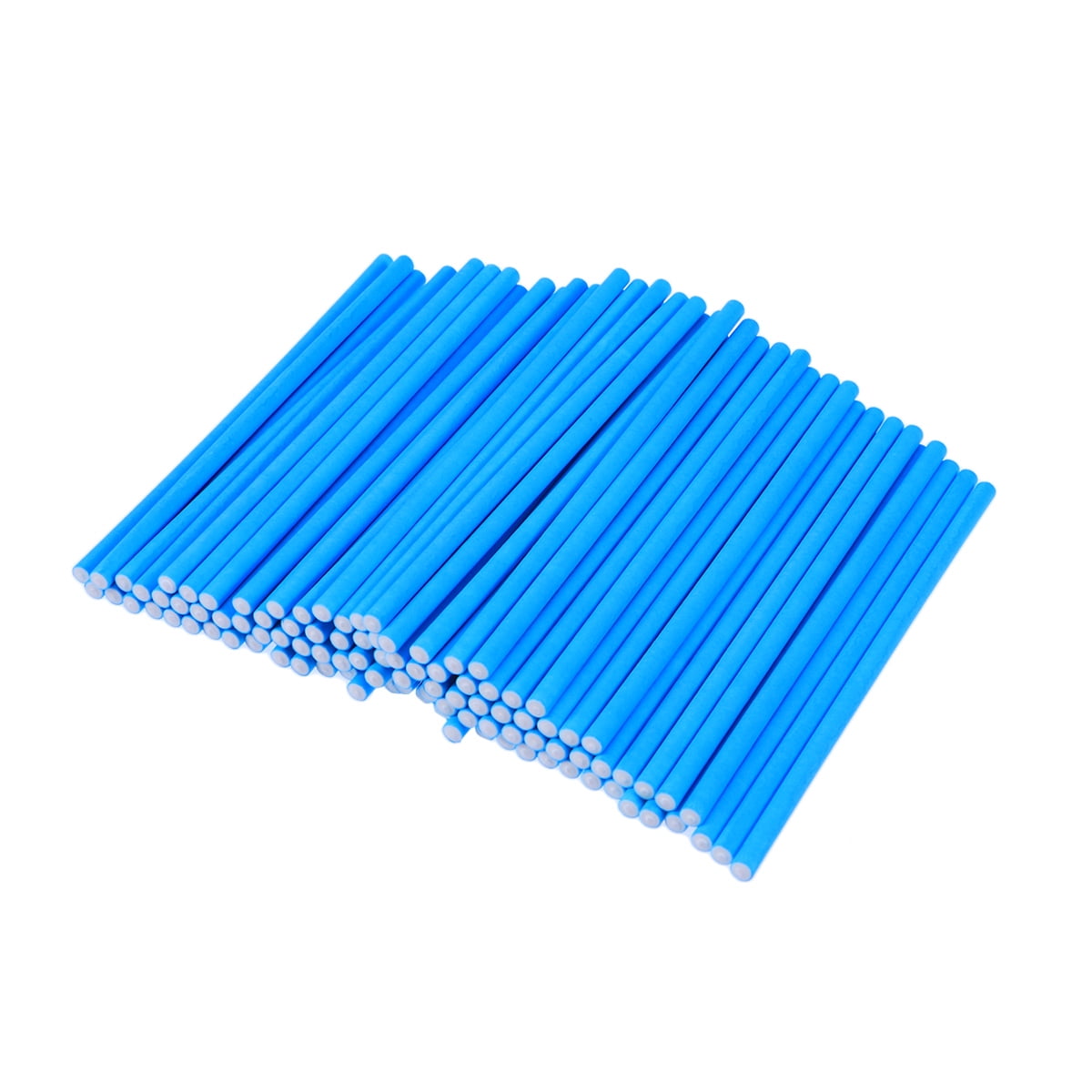 HEMOTON Blue Paper Lollipop Sticks for DIY Craft Projects and Birthday ...