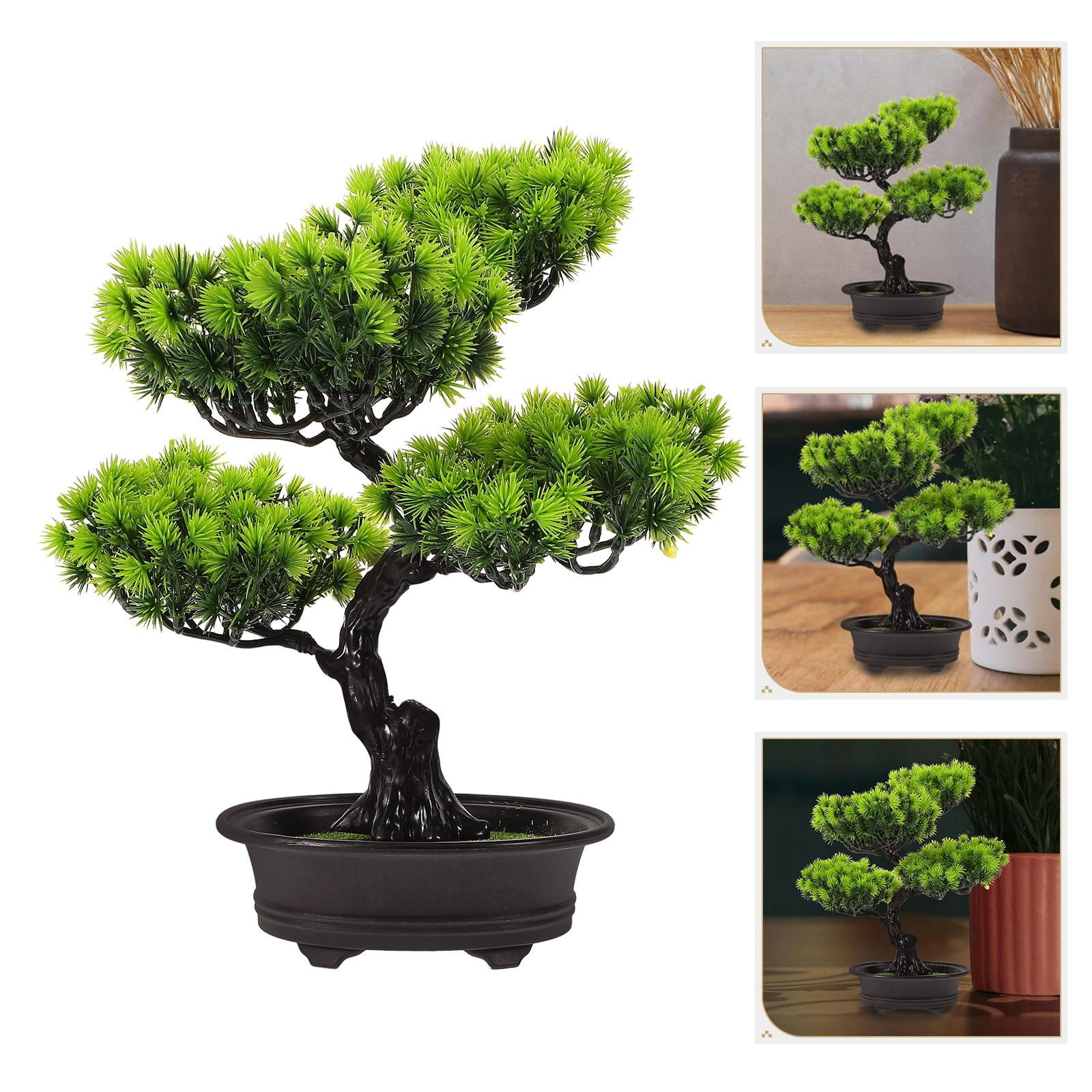 HEMOTON Bonsai Tree Decorations Simulated Pine Potted Plant - Walmart.com
