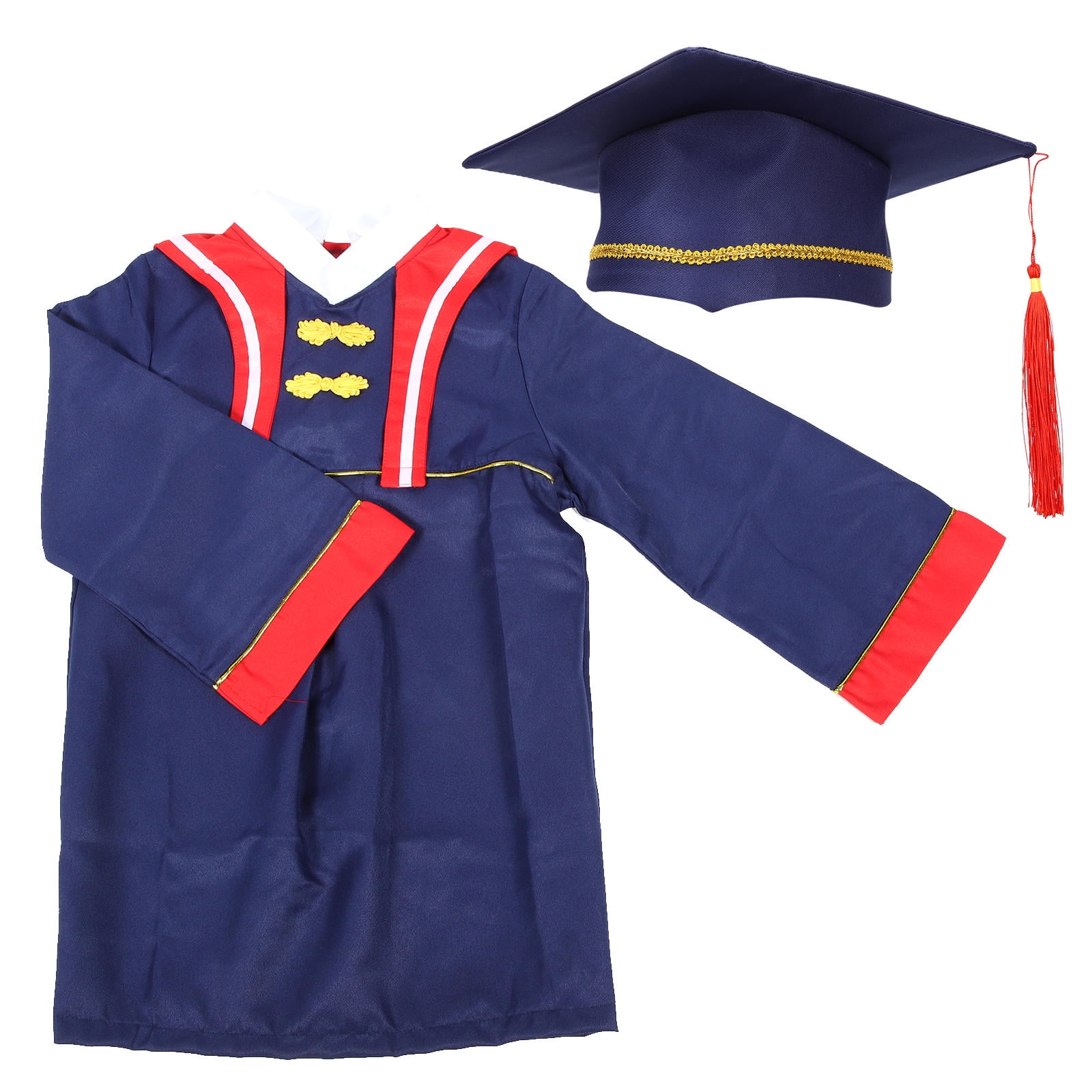 HEMOTON 1 Set Preschool Graduation Gown Polyester Fiber Academic Dress ...