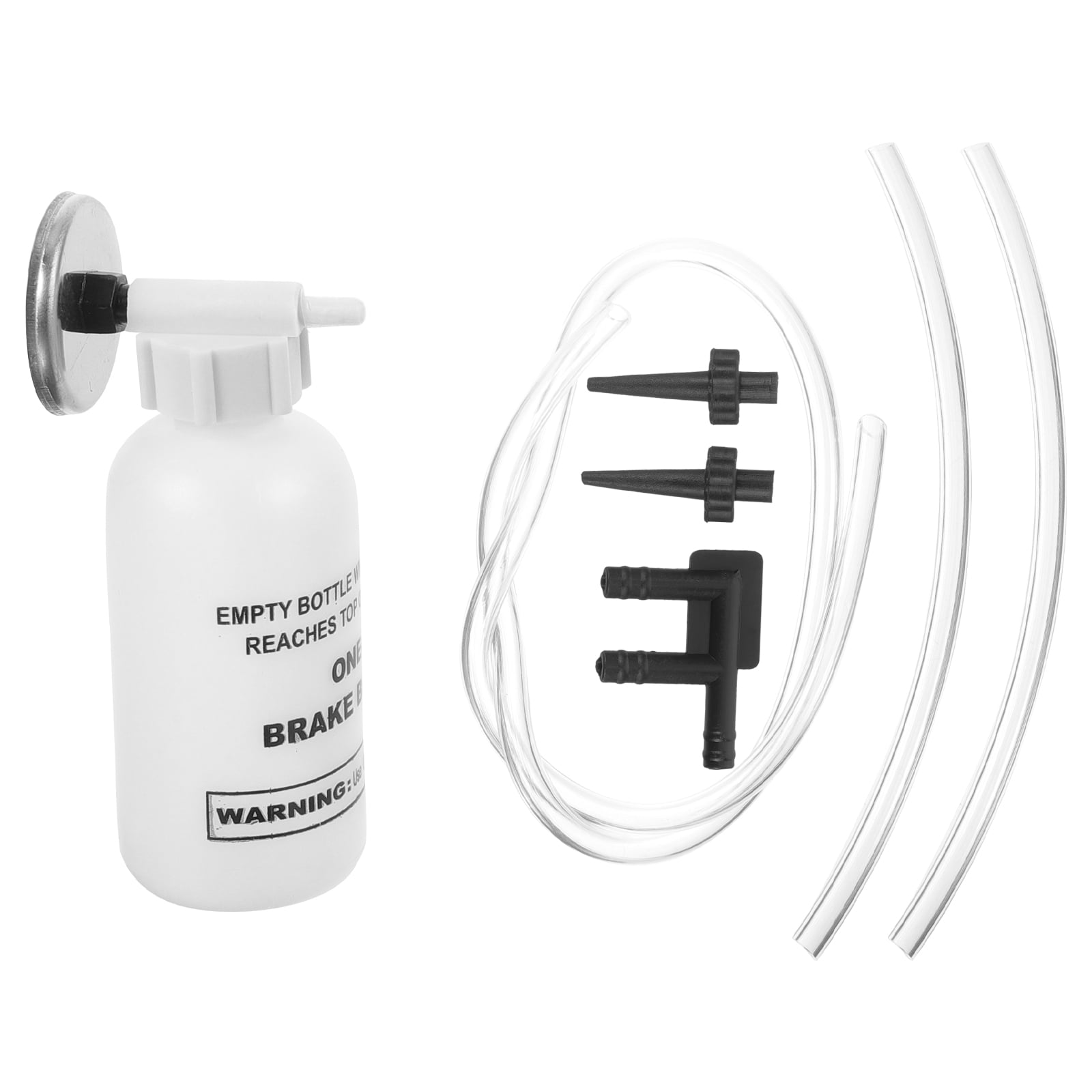 HEMOTON Brake Fluid Bleeder Kit Car Bottle and Tube Stop Man White ...