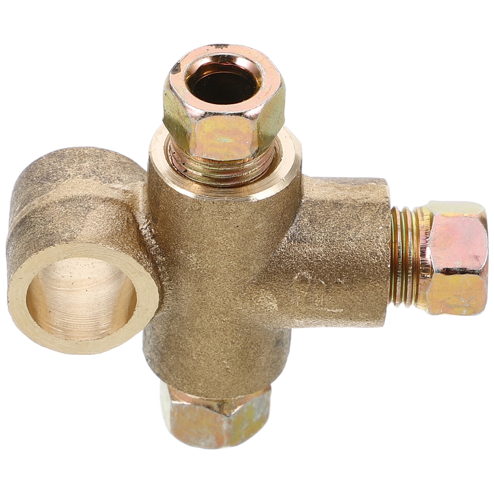 HEMOTON Brass Brake Line Tee Fitting M10 Thread Brake Line Tee ...