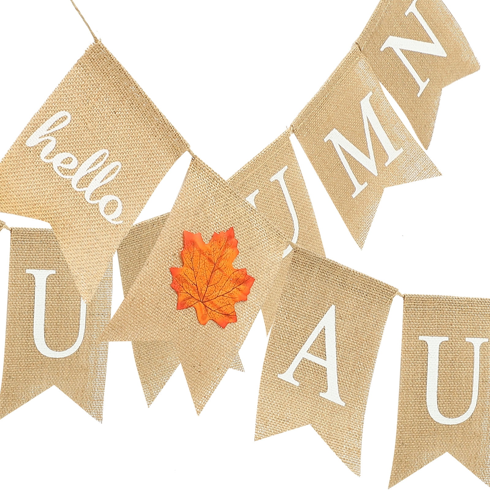 SOPOTUTU White Linen Autumn Banner for Home, Party, Fall Decorations ...