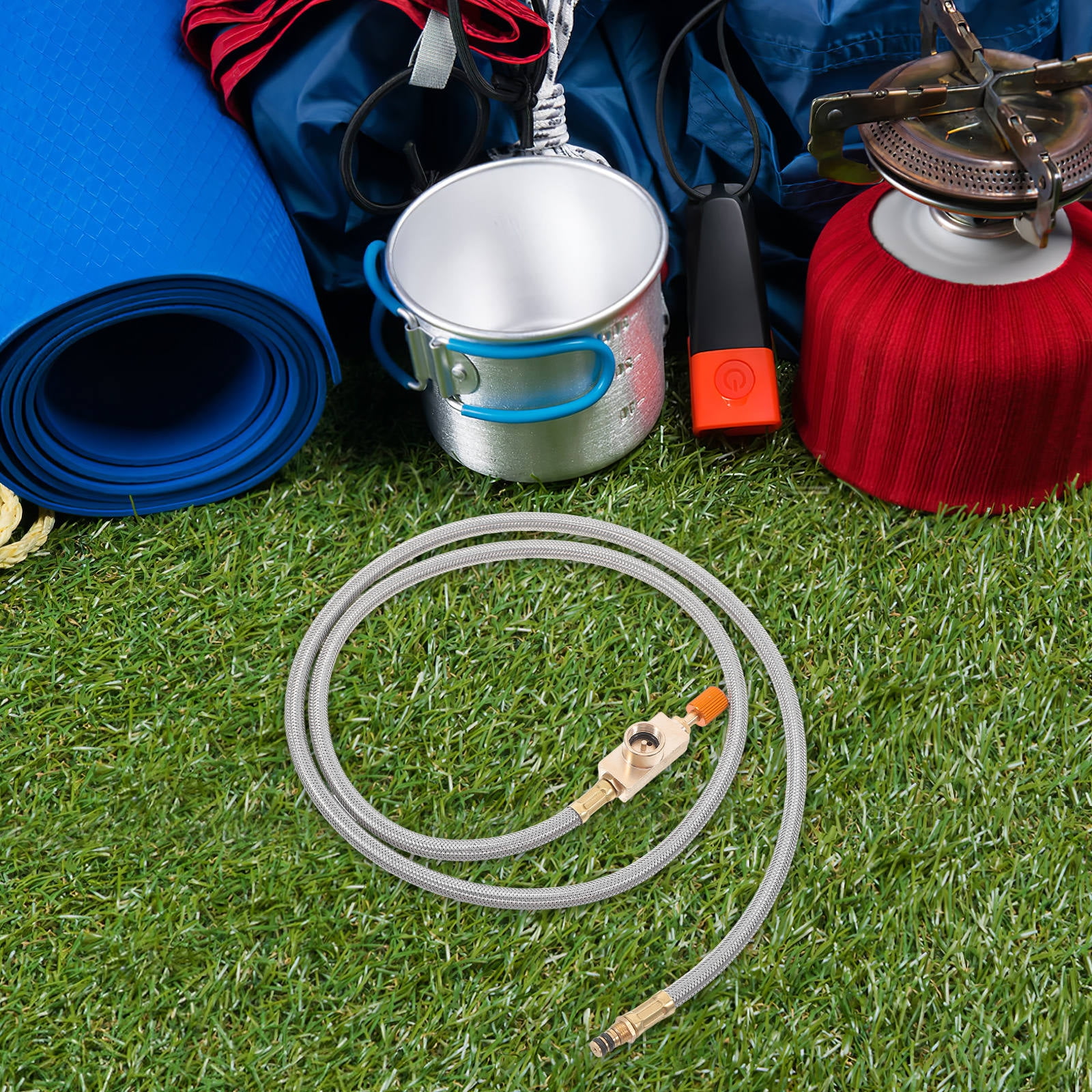 HEMOTON Burner Hose Gas Pipe Accessory Extension Hose Tank Extension ...