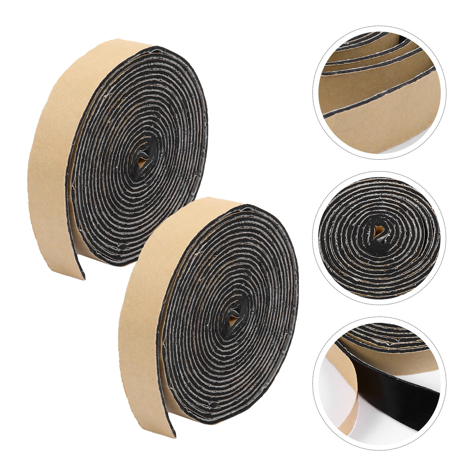 HEMOTON Butyl Sealant Tape for Car Use Black 2Pcs Multi-purpose Butyl ...