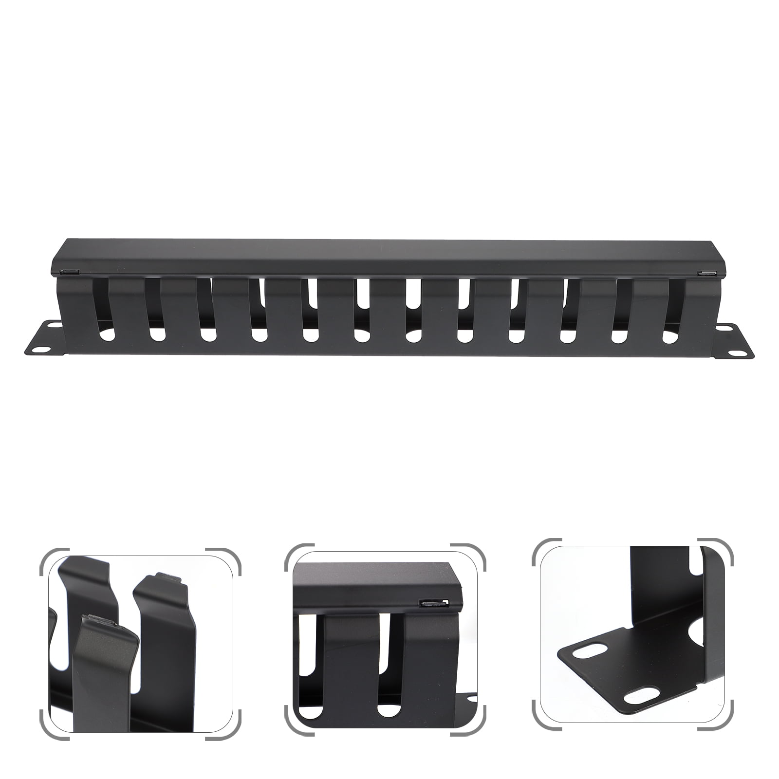 HEMOTON Cable Management Cable Organizer 48X6X4CM Black - Walmart.com