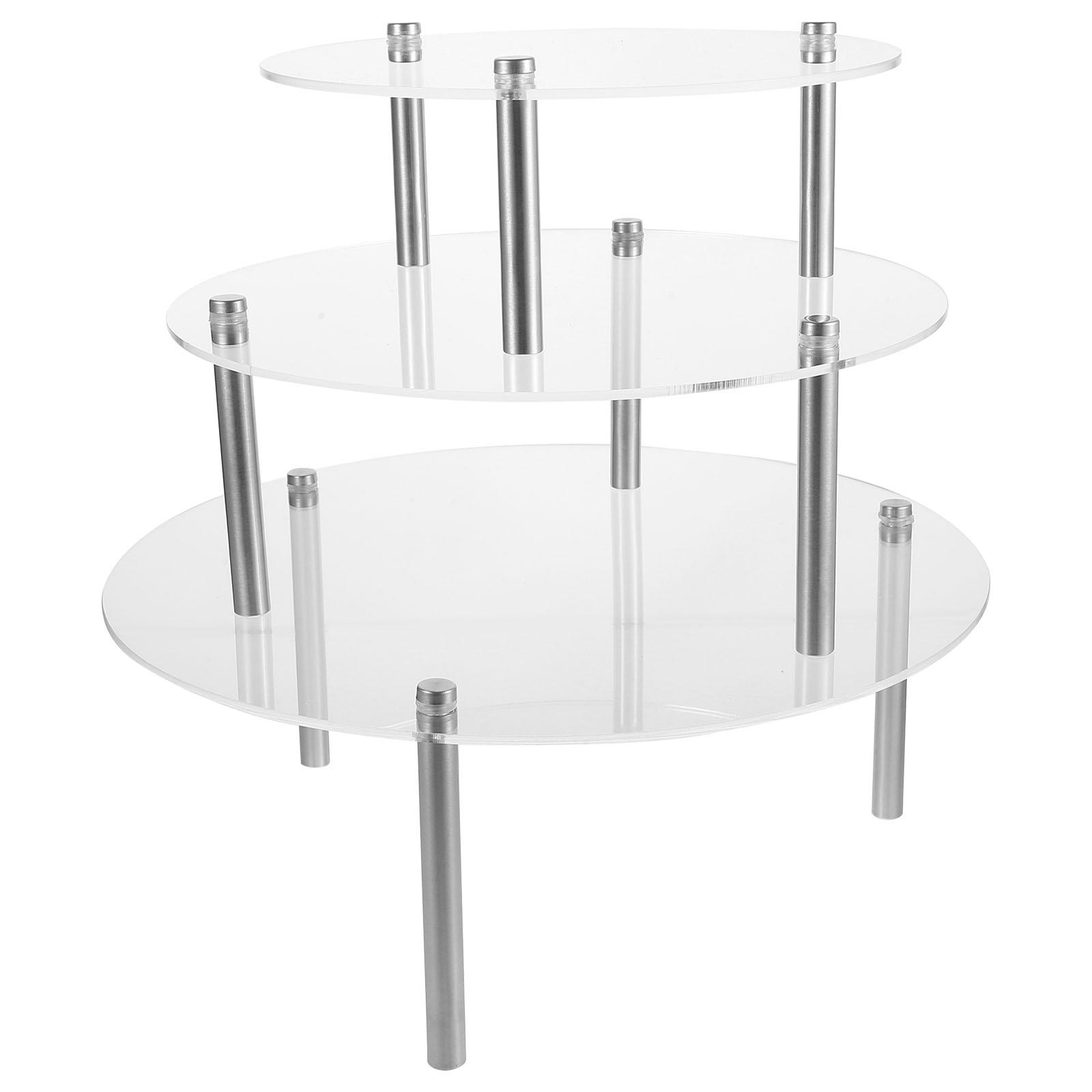 COOPHYA Round Acrylic Multi Layered Cake Display Board For Event ...