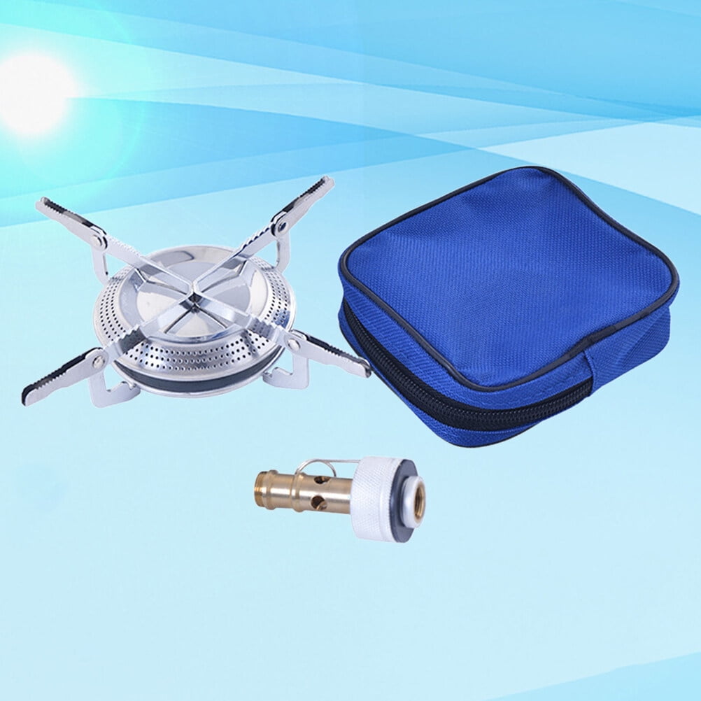 HEMOTON Camping Burner Split Gas Stove Cook Backpack Propane Silver ...