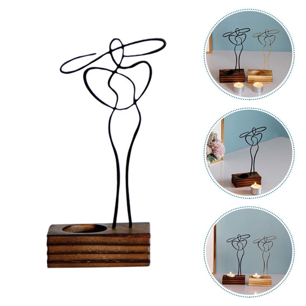 HEMOTON Candle Holder for Table Home Ornament Desktop Candlestick ...