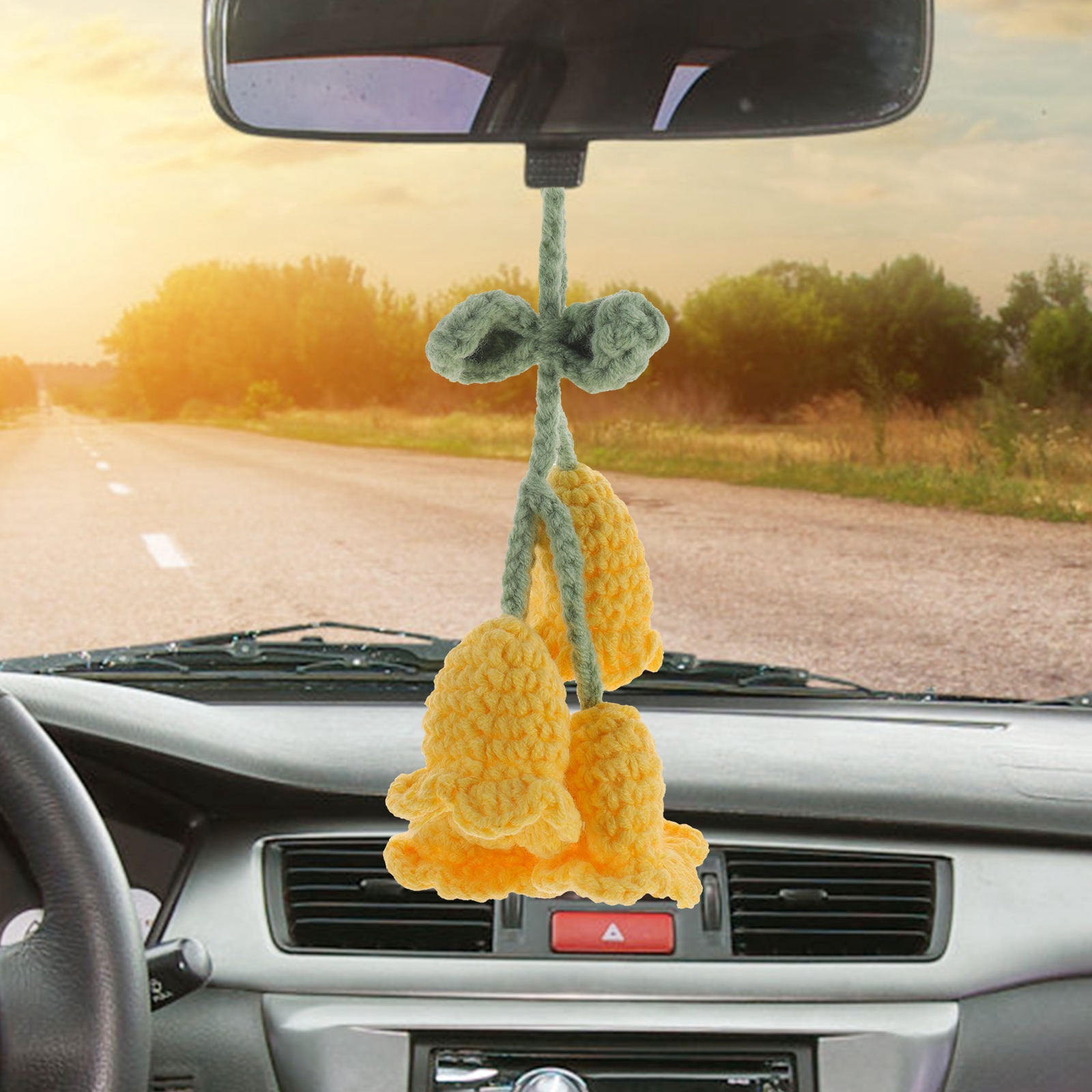 HEMOTON Car Hanging Accessories Decorations Lily of The Valley Pendant ...