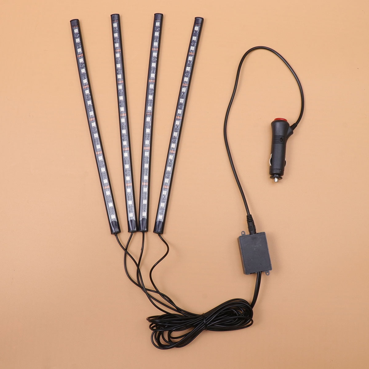 HEMOTON Car Light Decor Underbody Lights Auto Vehicle Welcome Black ...