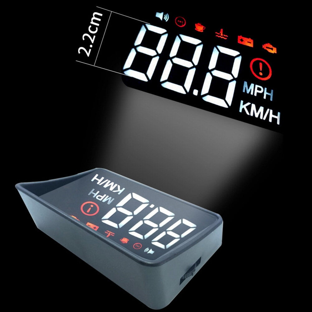 HEMOTON Car Windshield Projector with Speedometer Voltage Water Temp ...
