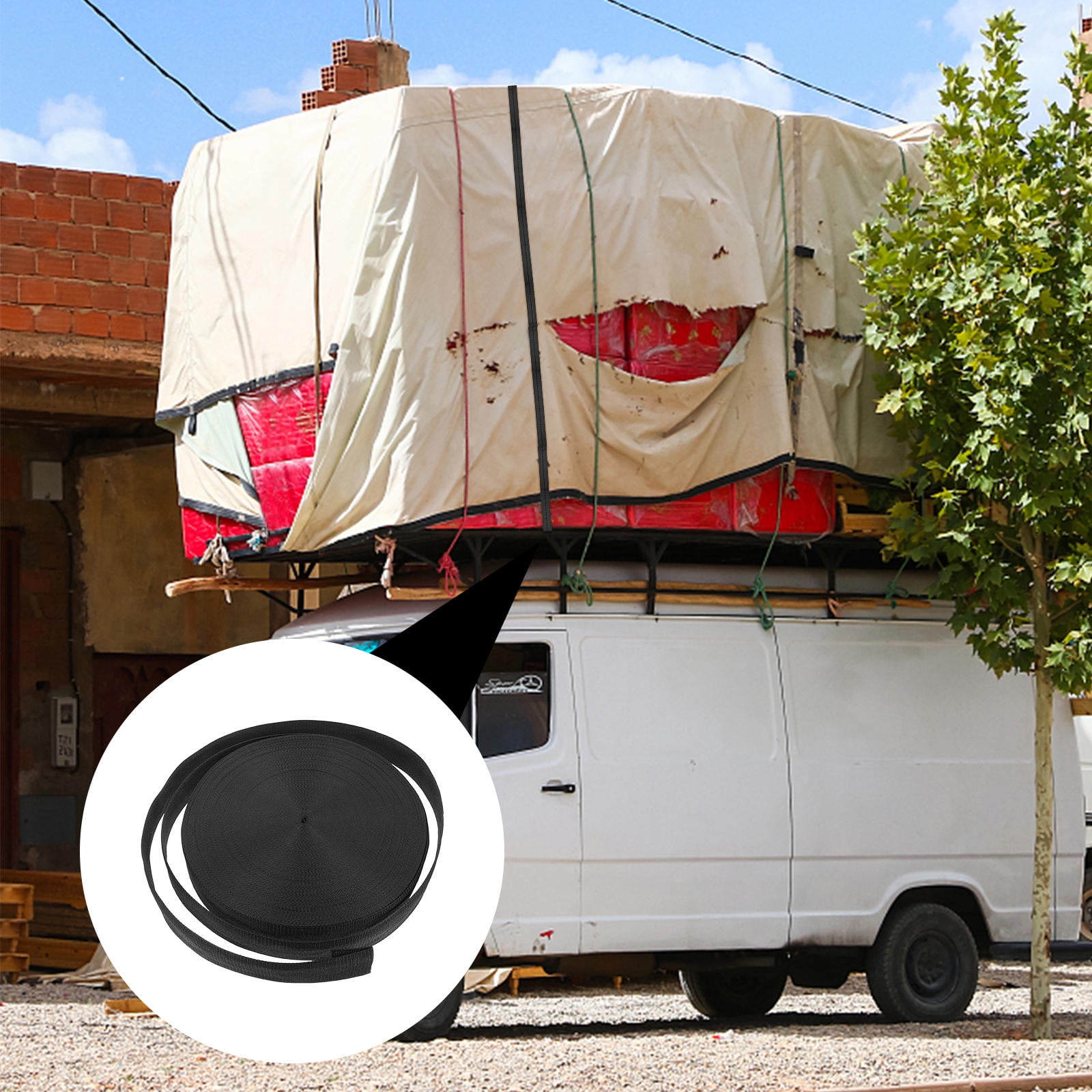 HEMOTON Cargo Tightening Belt Polypropylene Backpack Strap Webbing ...