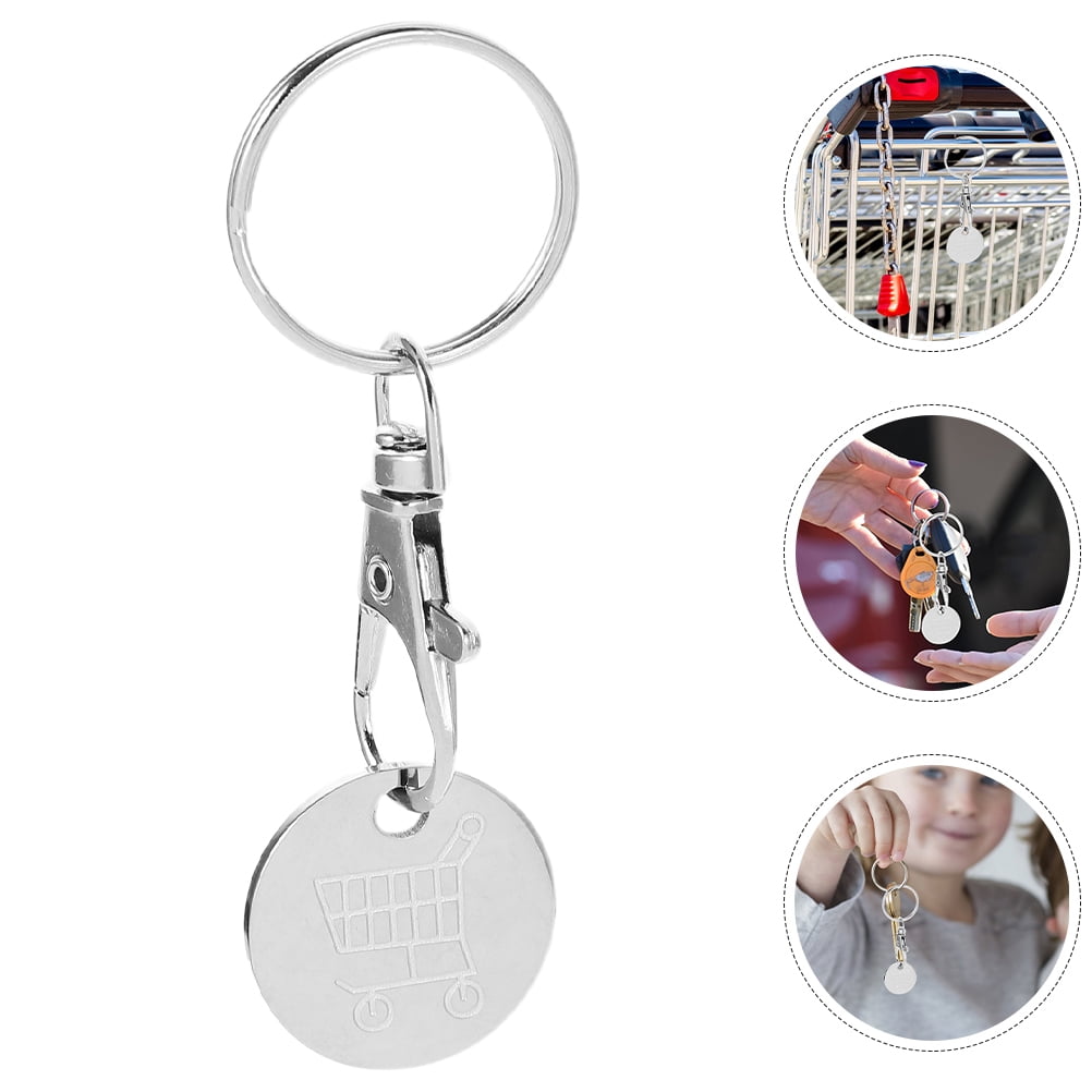 RENACLIPY Compact Shopping Trolley Token Key Utility Cart Accessory for ...