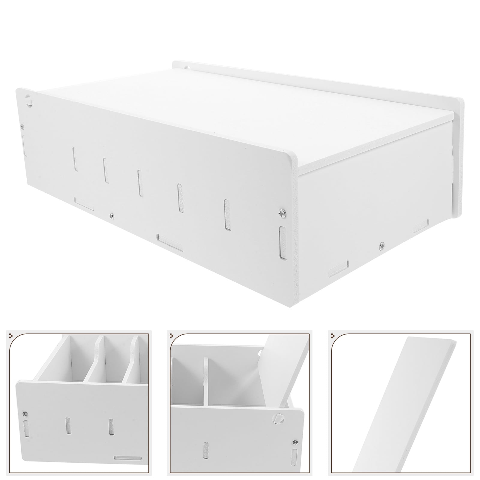 HEMOTON Cash Organizer Tray With Cover Divider Money Bill Storage ...