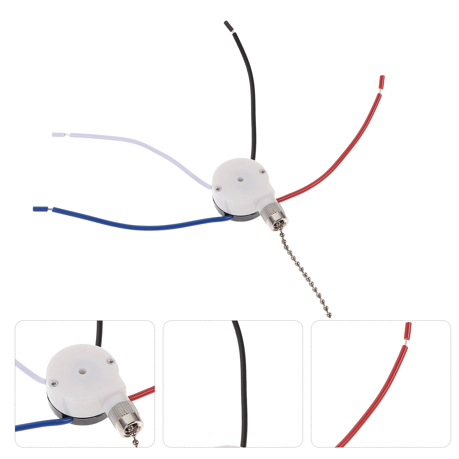 HEMOTON Ceiling Fan Light Pull String Electrical On-off Light Chain ...