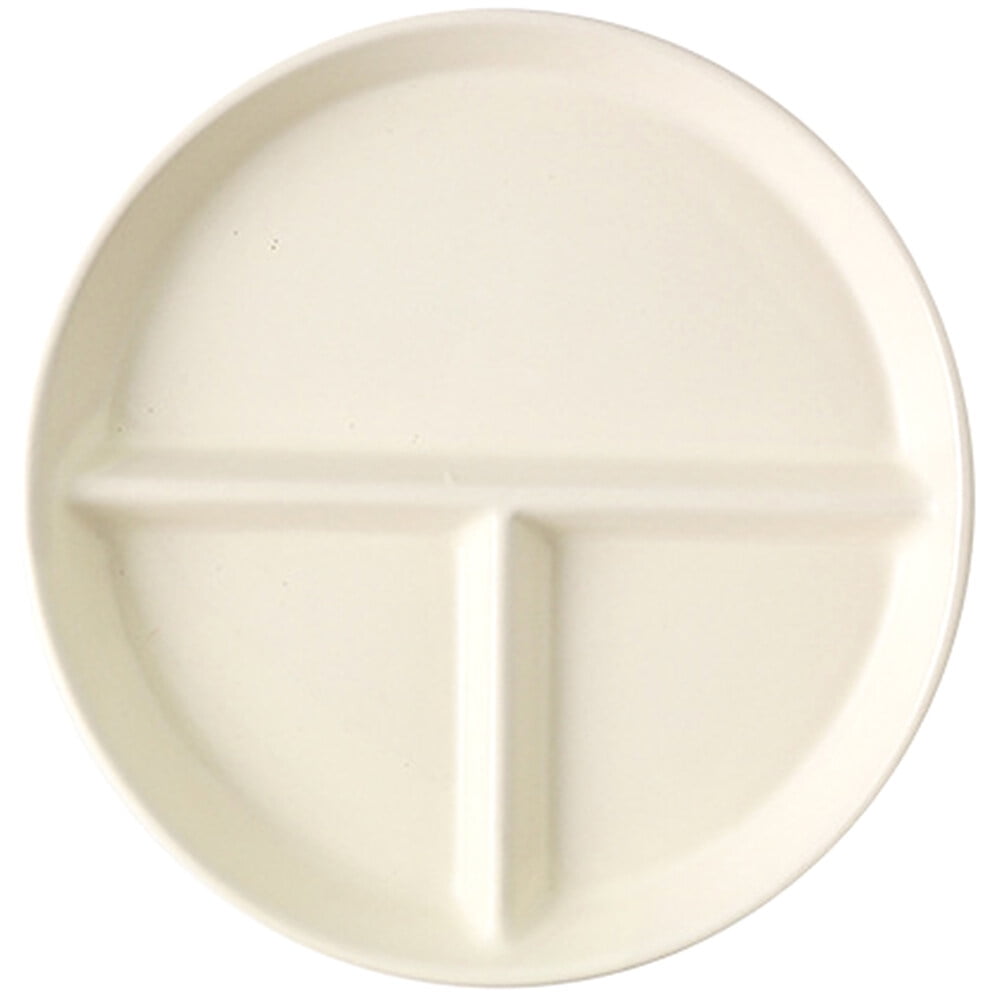 HEMOTON Ceramic Small Dinner Plates for Storage White Microwave Safe ...