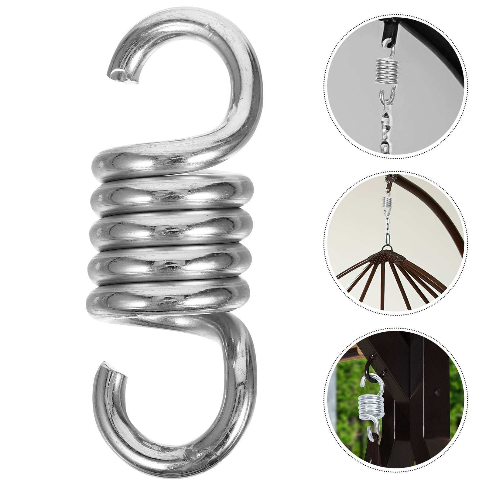 HEMOTON Chair Spring Hammock Heavy Duty Porch Hook Coat Hangers Hooks ...