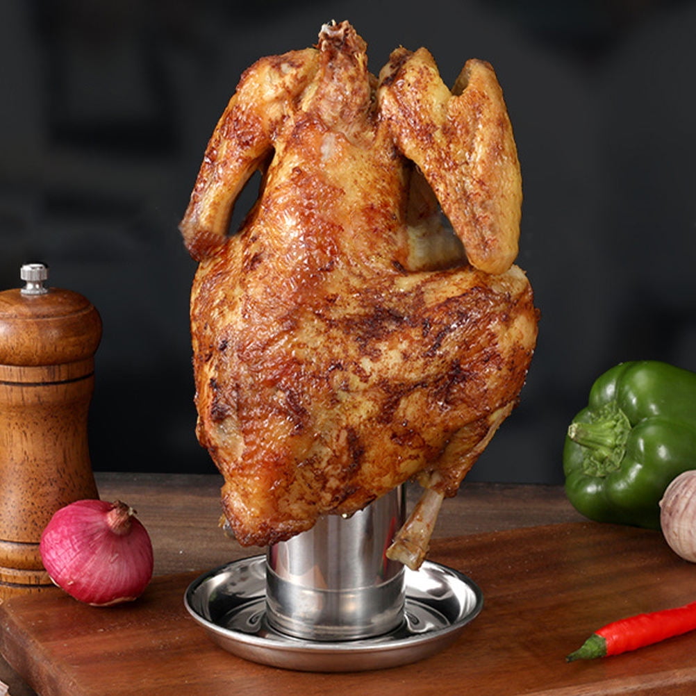HEMOTON Chicken Roaster Stand Stainless Steel Chicken Roaster Stand ...
