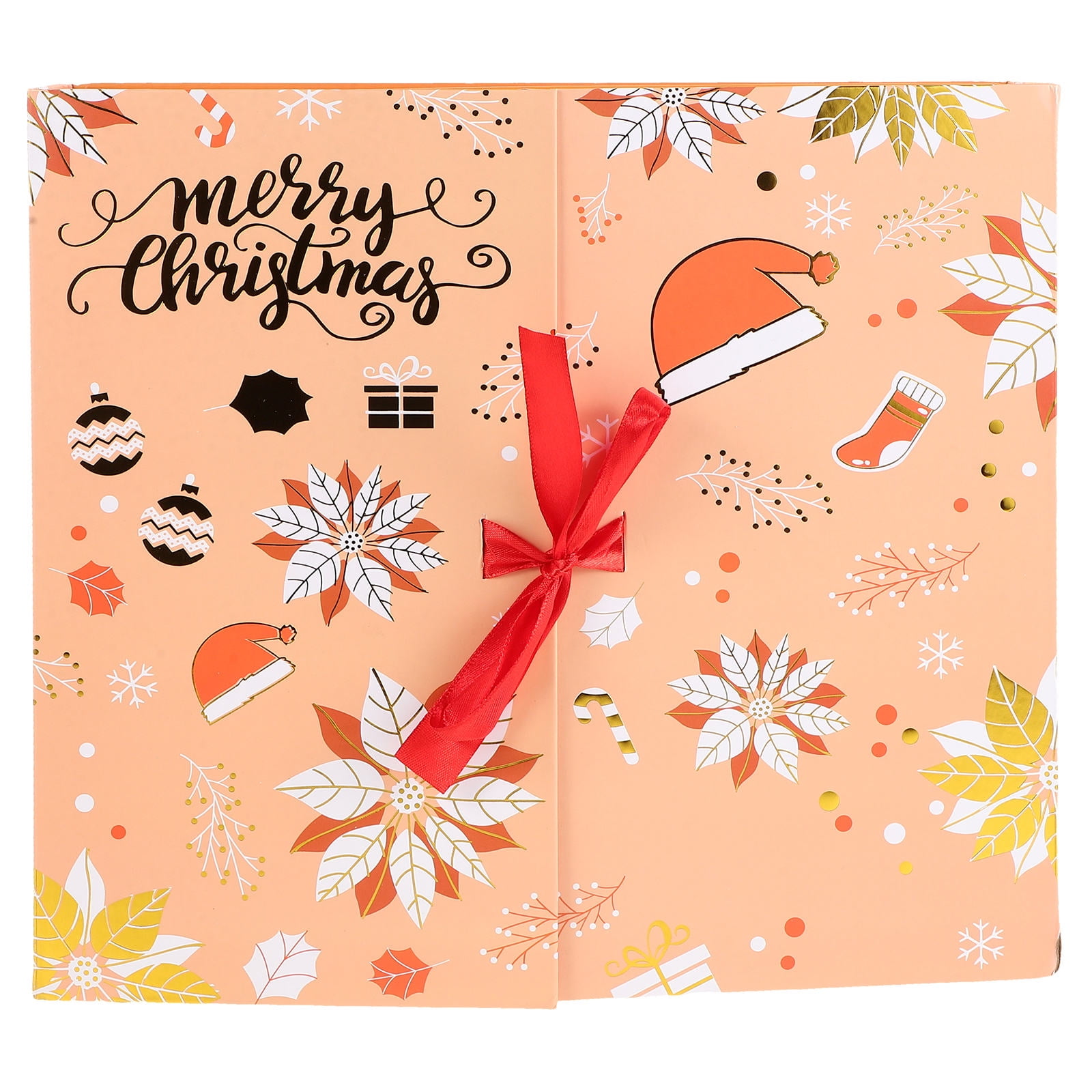 DEEPCRAFF Fillable Advent Calendar Cardboard 1Set 12.8x12.2x3.1in ...