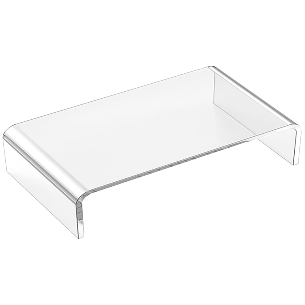 HEMOTON Clear Acrylic Monitor Stand Transparent Monitor Riser Stand for ...