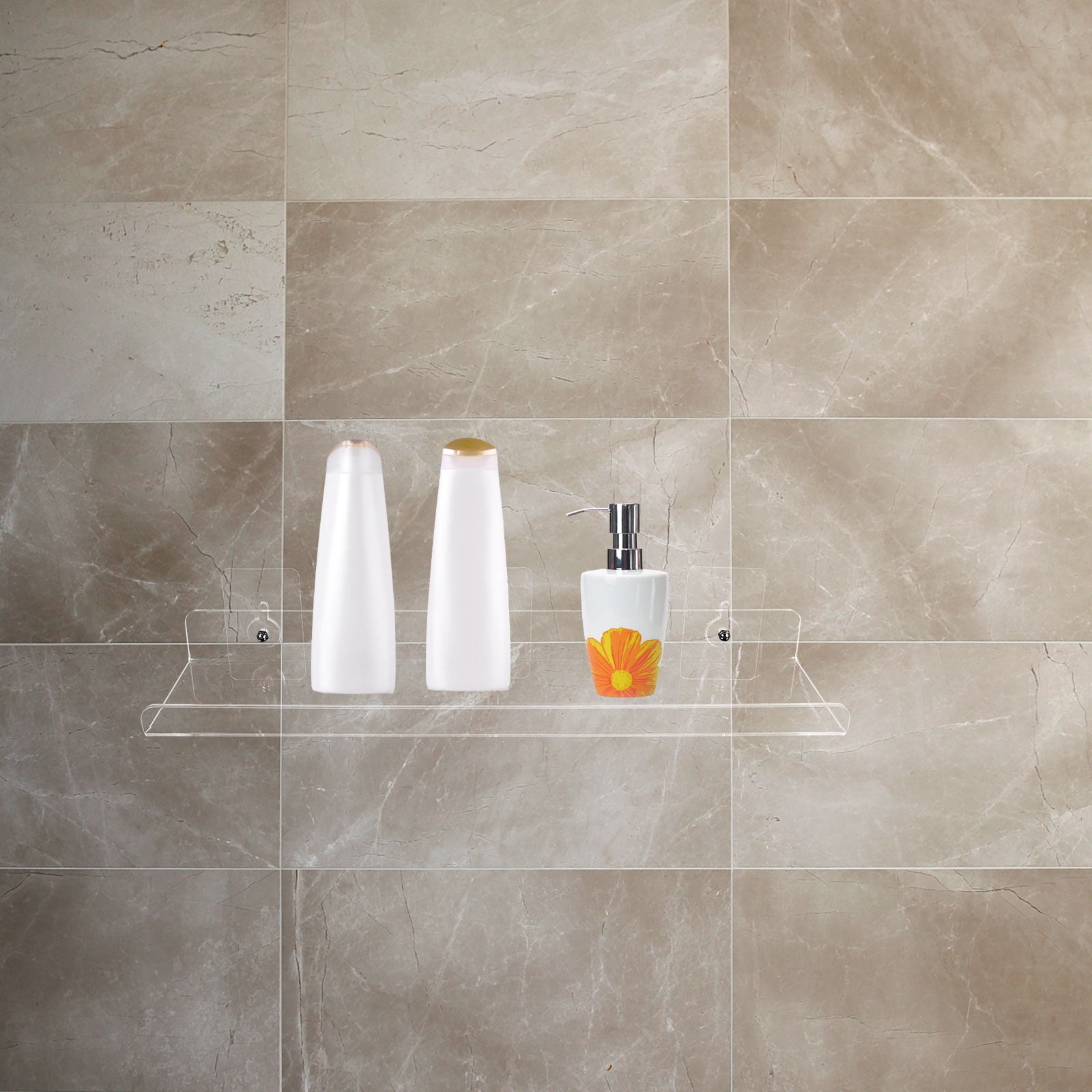 HEMOTON Clear Acrylic Shelves for Wall Storage Acrylic Floating Shelves ...