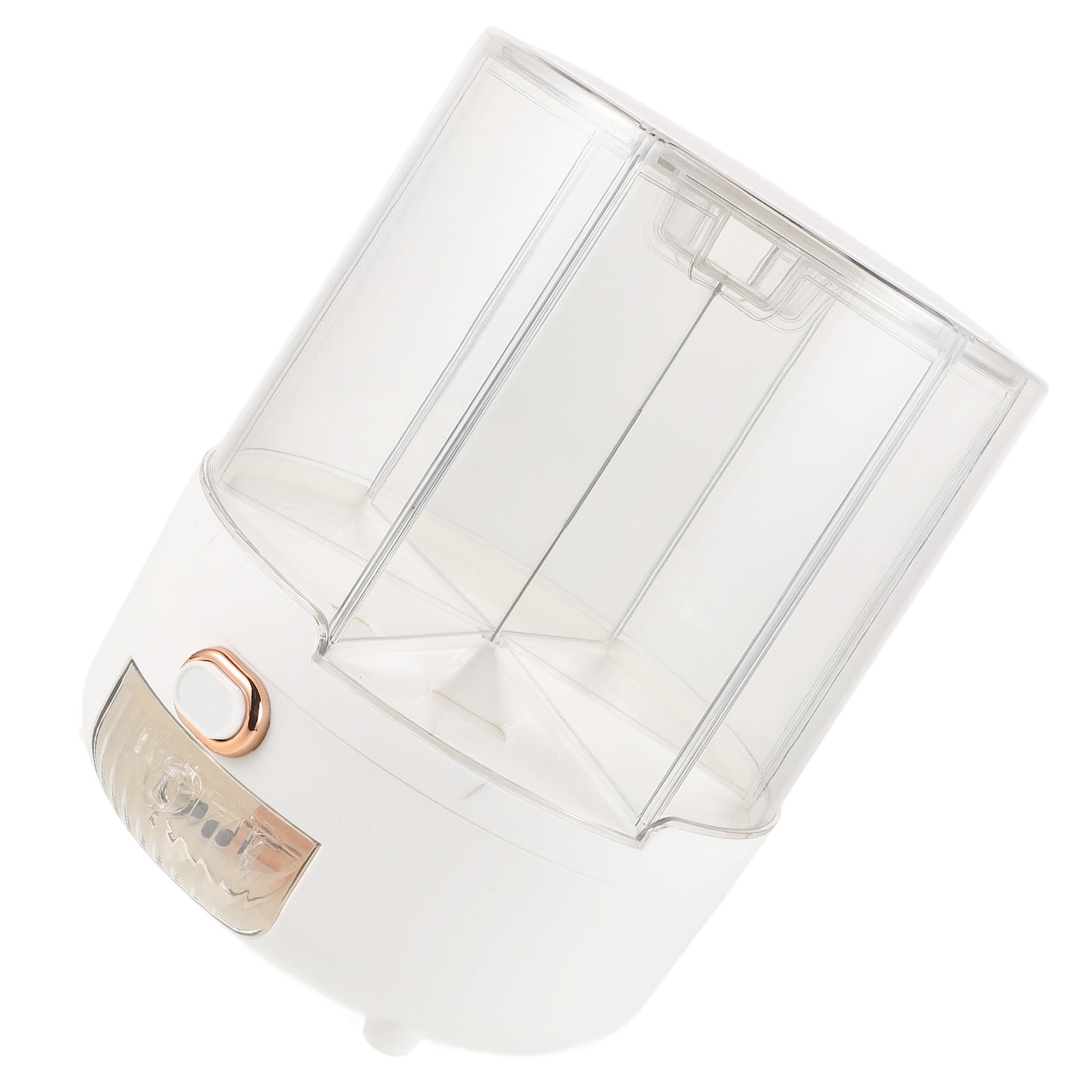 HEMOTON Clear Rice Dispenser Rotation Airtight Cereal Food Dispenser ...