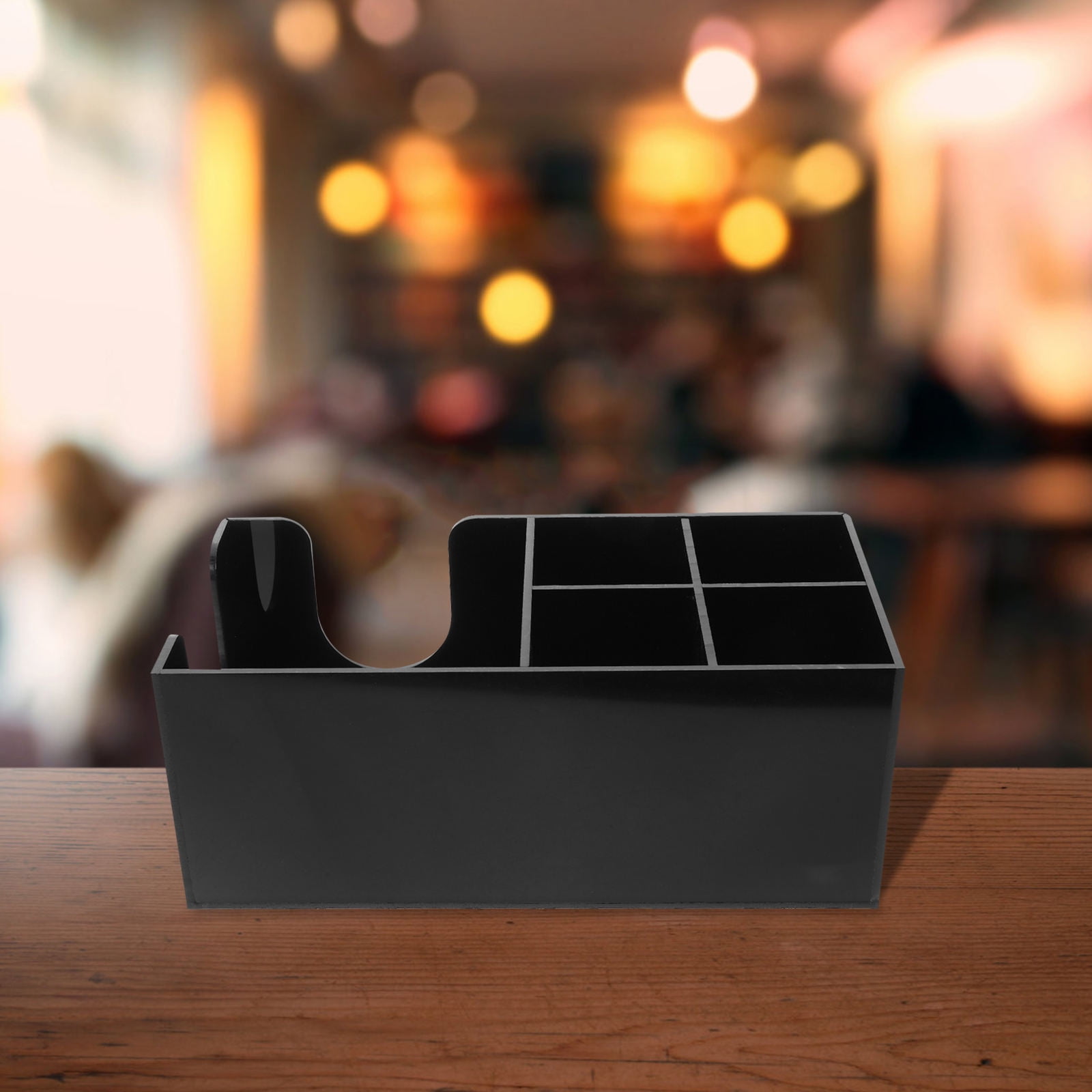 HEMOTON Coffee Storage Box Organiser Station Organizer Bar Office Black ...