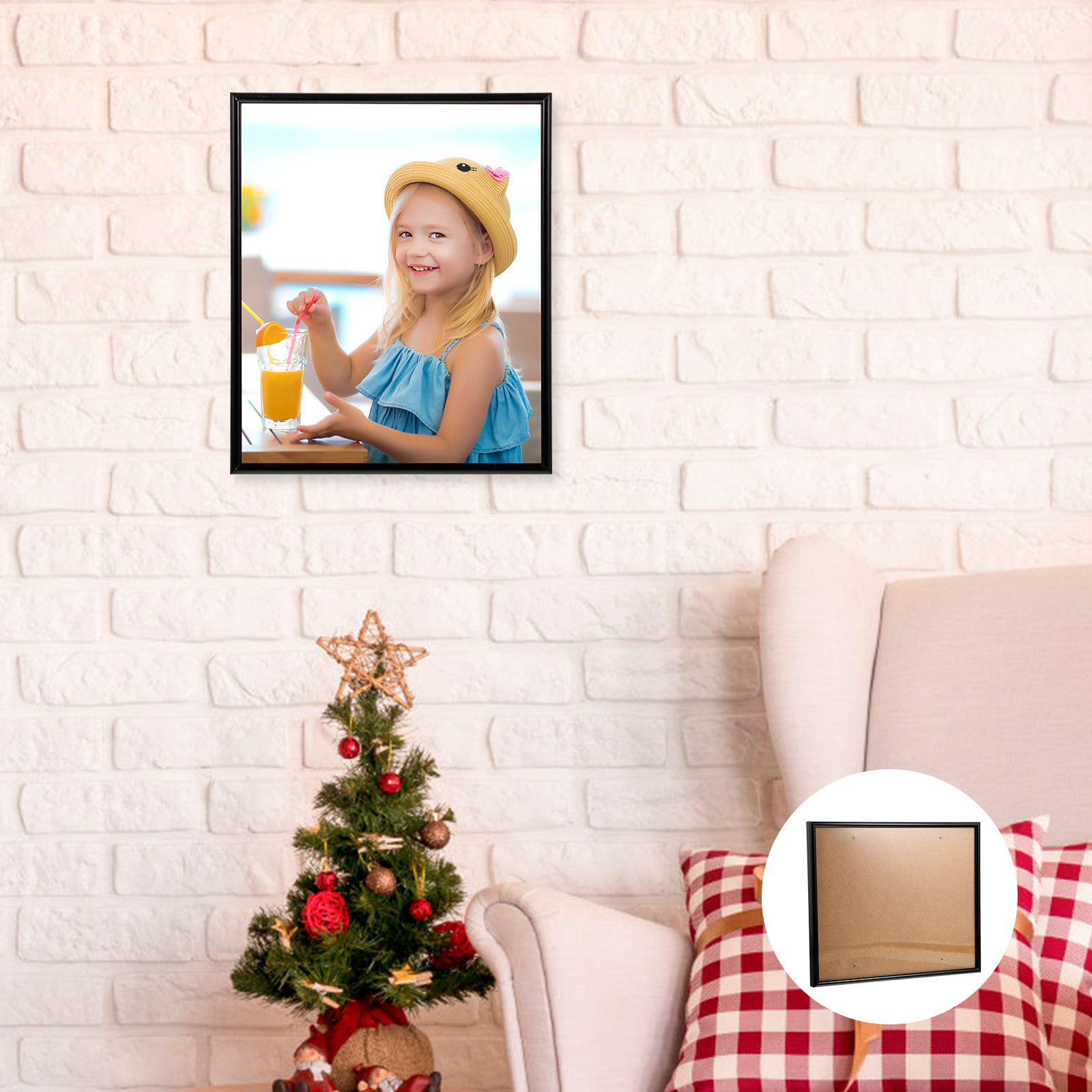 HEMOTON Collage Frame Photo Frames for Wall Family Staff Child Black ...