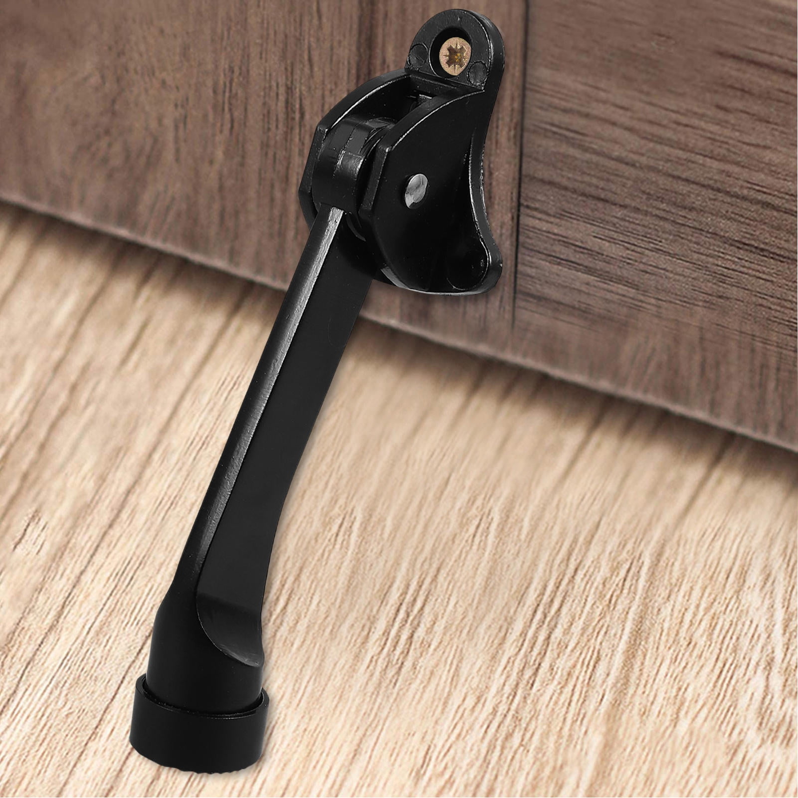 HEMOTON Commercial Floor Door Stop Soft Black Interior Doorstops for ...