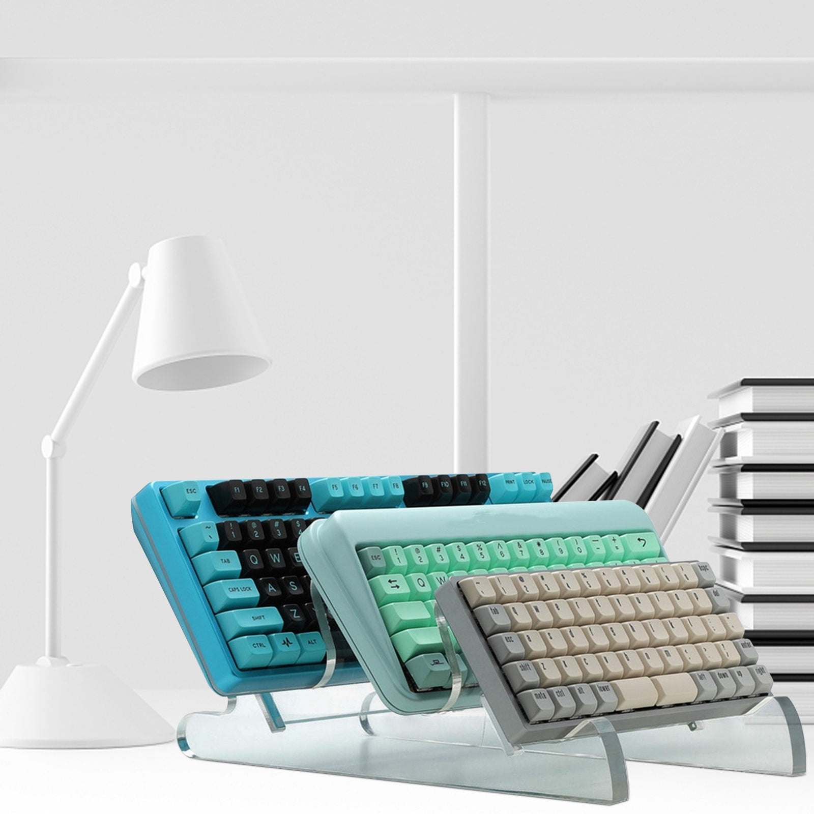 HEMOTON Computer Ergonomic Keyboard Stand Clear Keyboard Storage ...