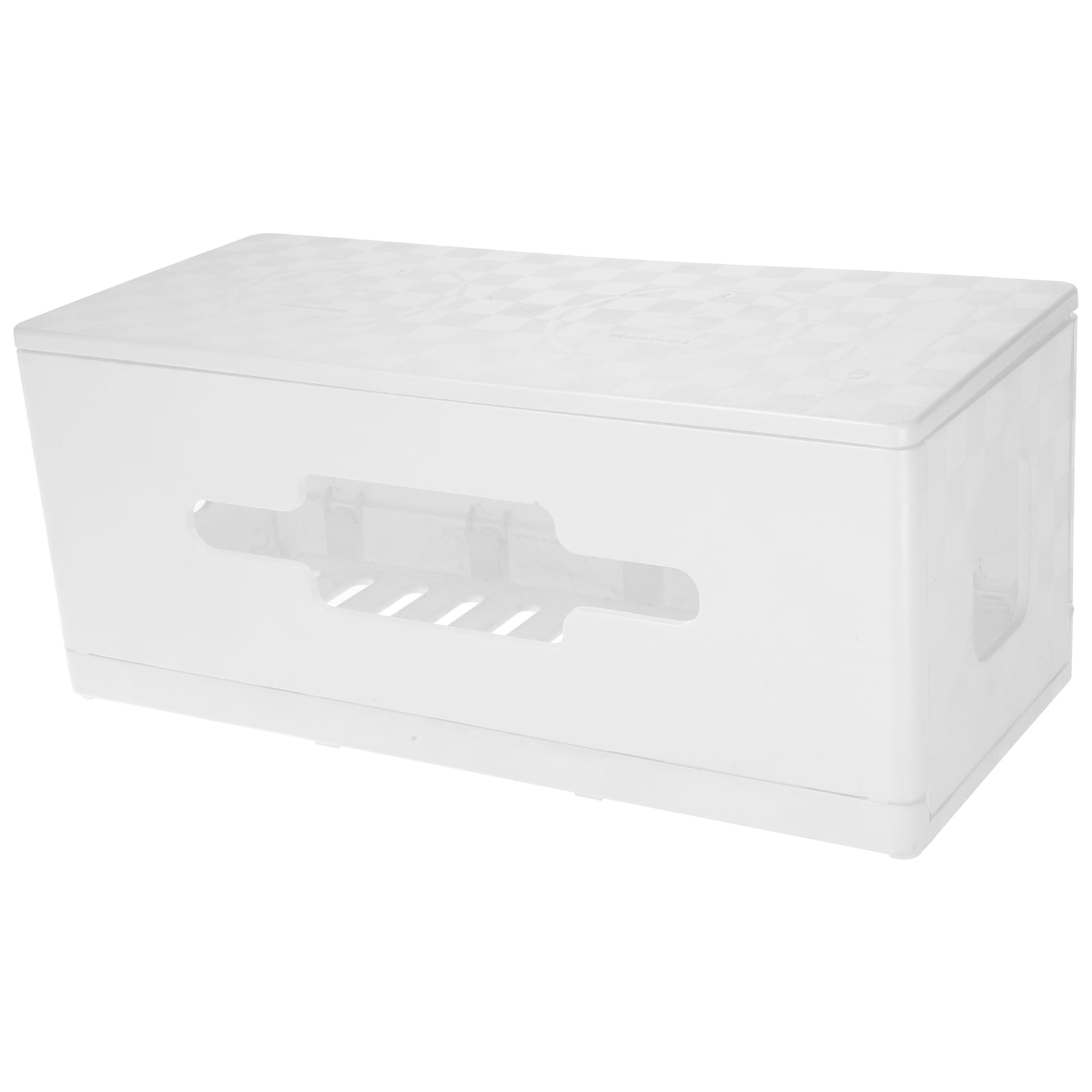 DEEPCRAFF Cable Storage Organizer Cable Management Box White Carbon ...