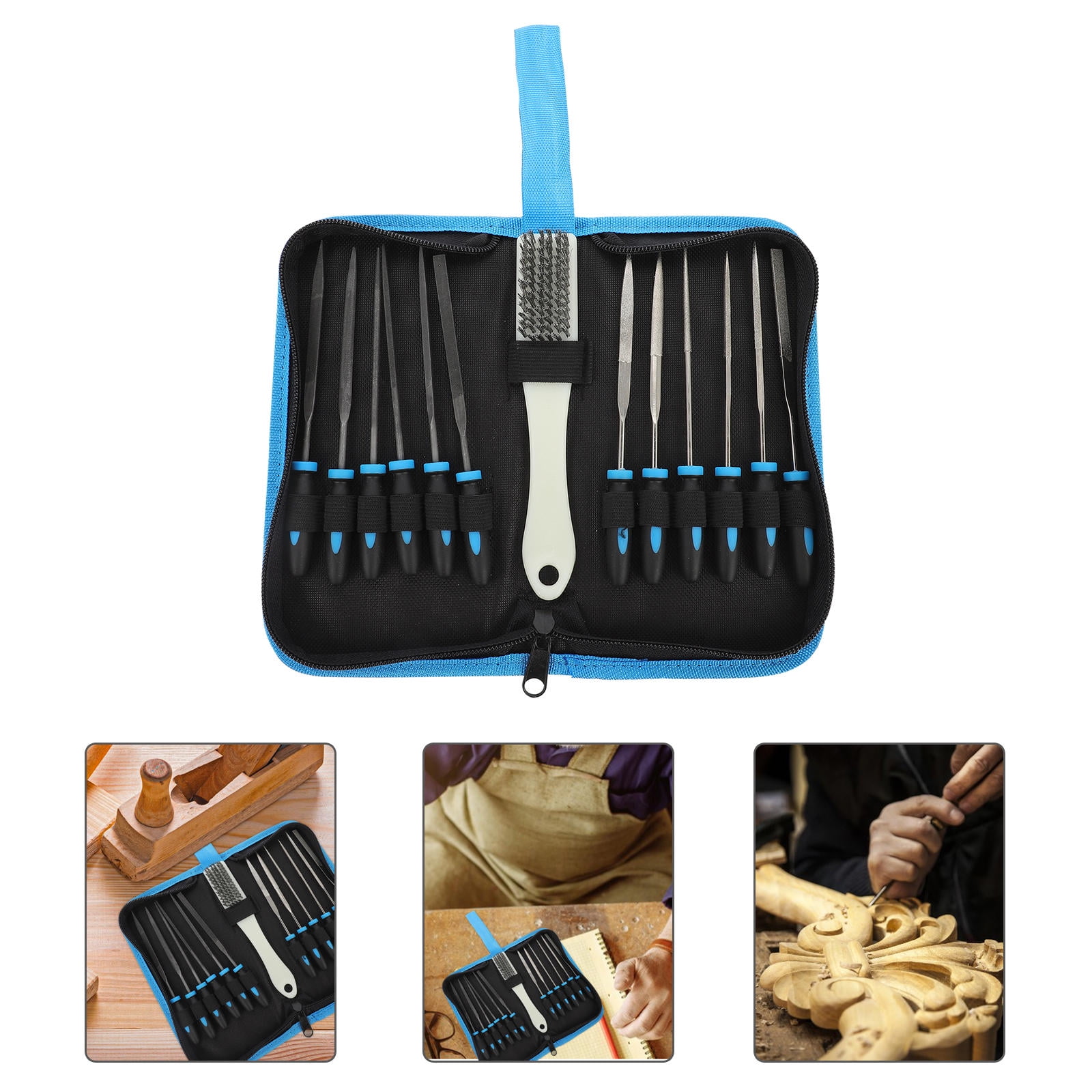 HEMOTON Craft Woodworking File Quick Shaping Tool Multiple Jobs Tool 16 ...