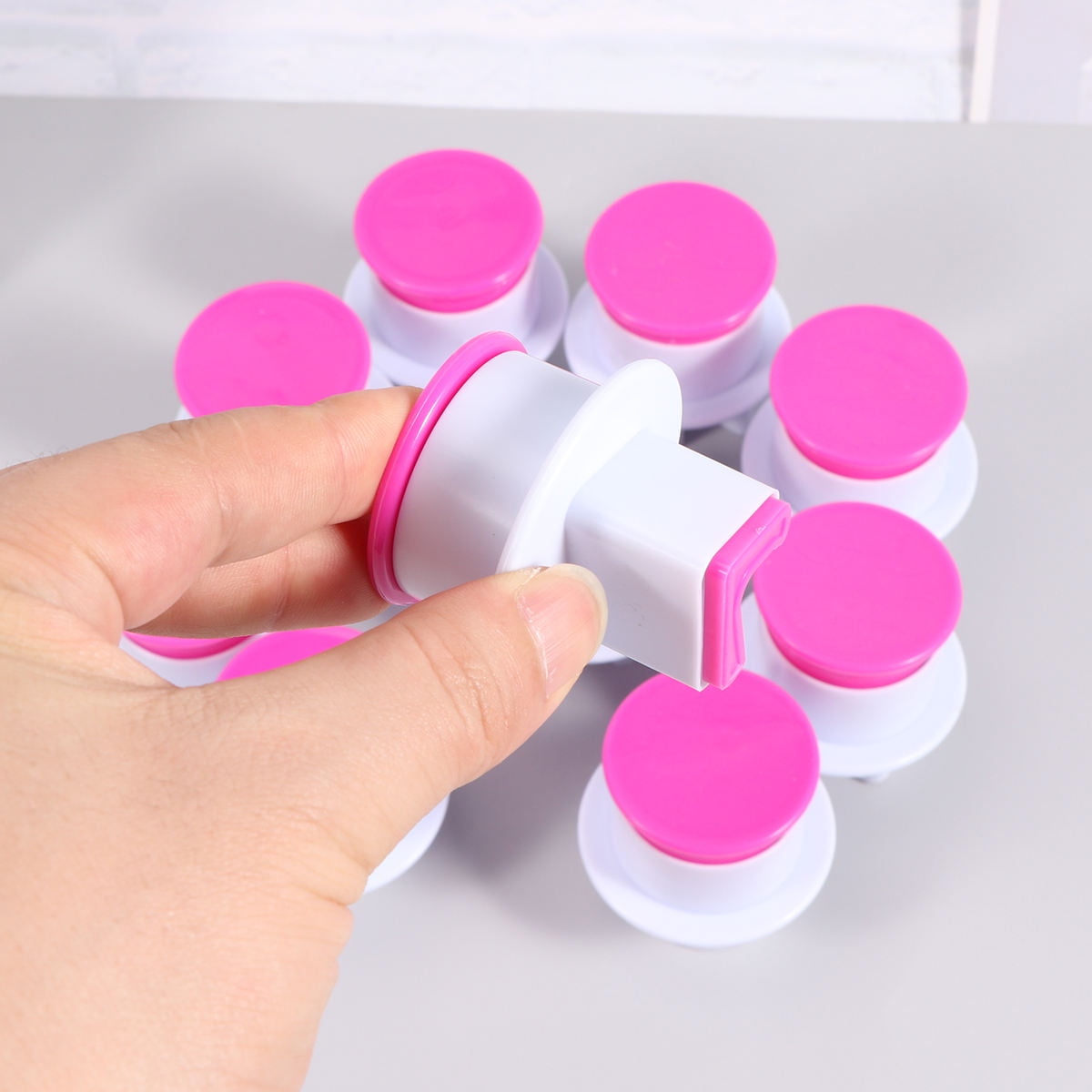 HEMOTON Creative Plastic Cookies Cutter Moulds for Baking Color Perfect ...