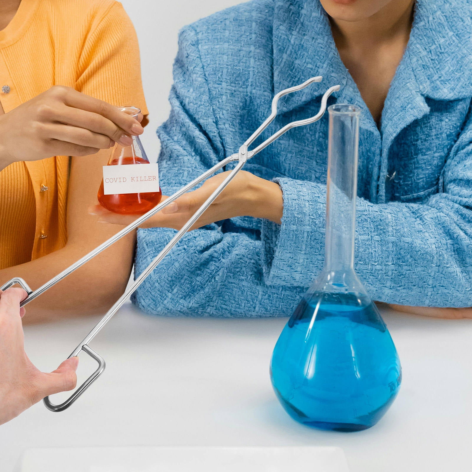 HEMOTON Crucibles Piler Stainless Steel Crucible Tong For Laboratory ...