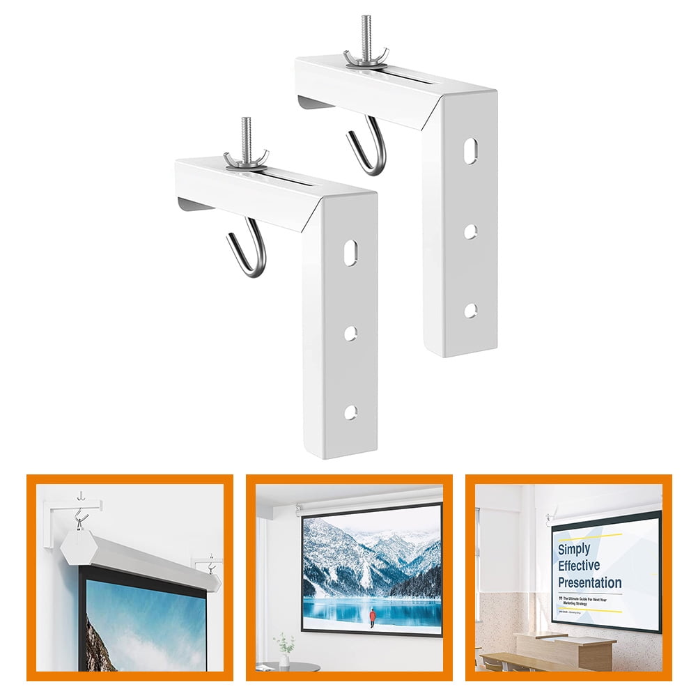 HEMOTON Curtain Wall Mount Bracket for Projector No Drill Home Hook ...