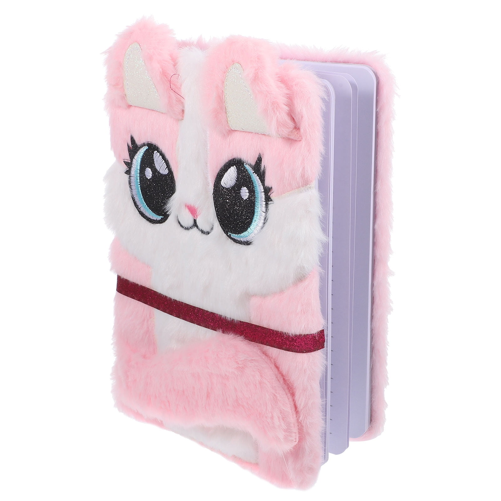 HEMOTON Cute Fluffy Notebook with Cartoon Fox Pattern for Taking Notes ...