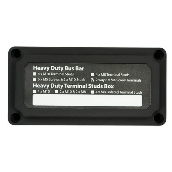 SOPOTUTU Heavy Duty Power Distribution Block with Cover, Black Bus Bar ...