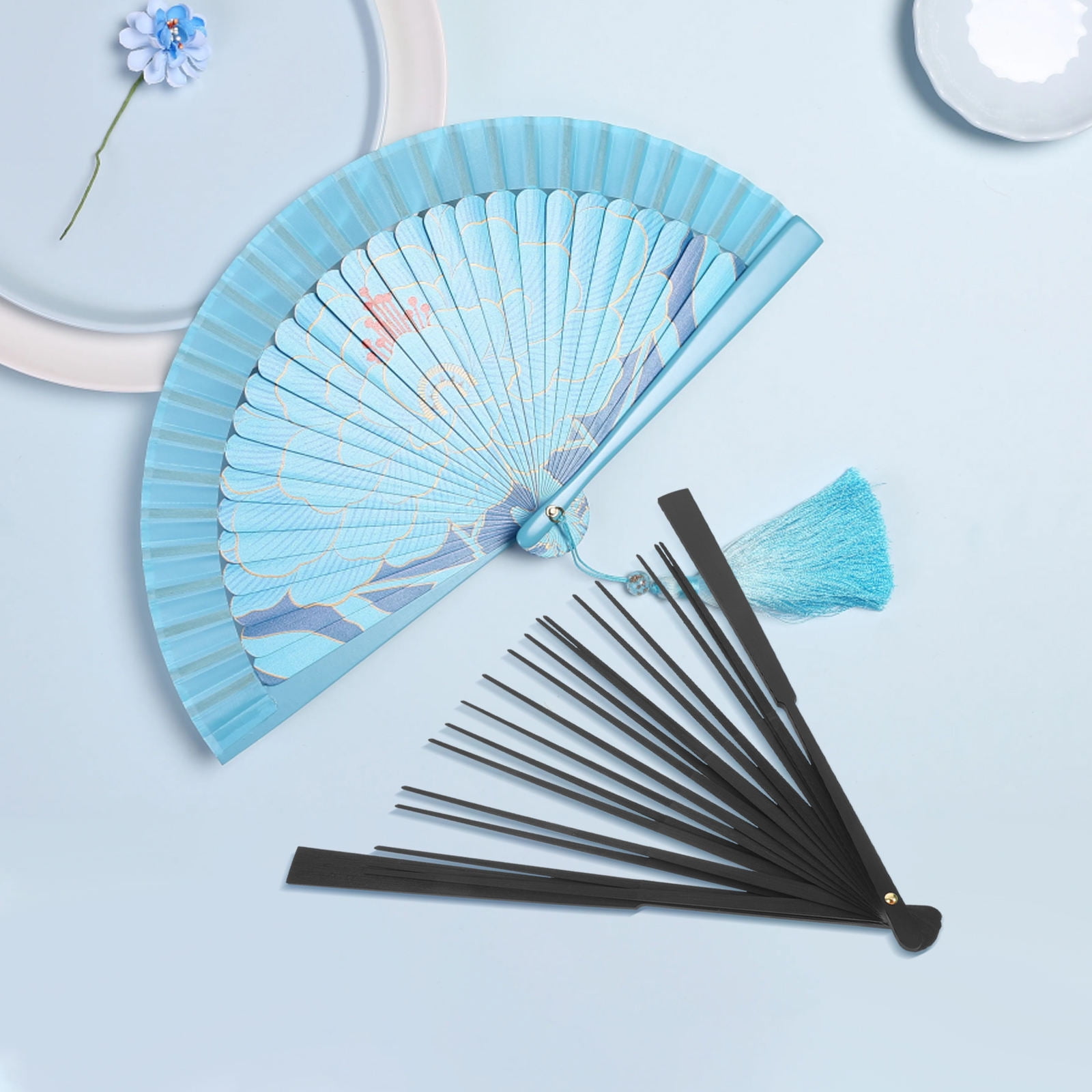 HEMOTON DIY Bamboo Fan Frame for Crafting Perfect for Decoration with ...