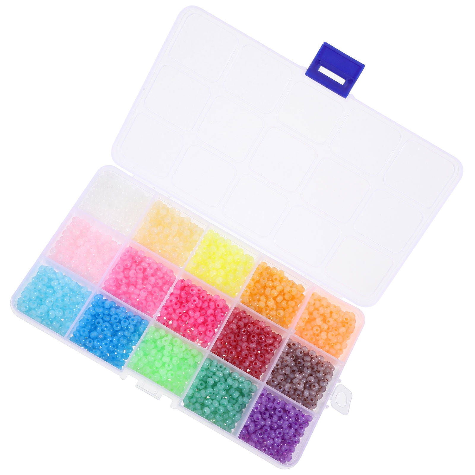 HEMOTON DIY Necklace Bracelet Making Supplies with Glass Beads in ...