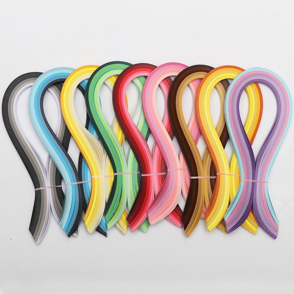 HEMOTON DIY Paper Quilling Kit with Assorted Color Sheets for Arts and ...
