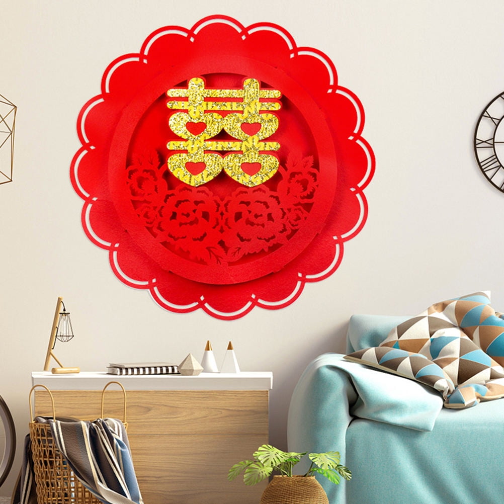 HEMOTON DIY Wall Non-woven Fabric Sticker Glass Decal Window Indoor ...