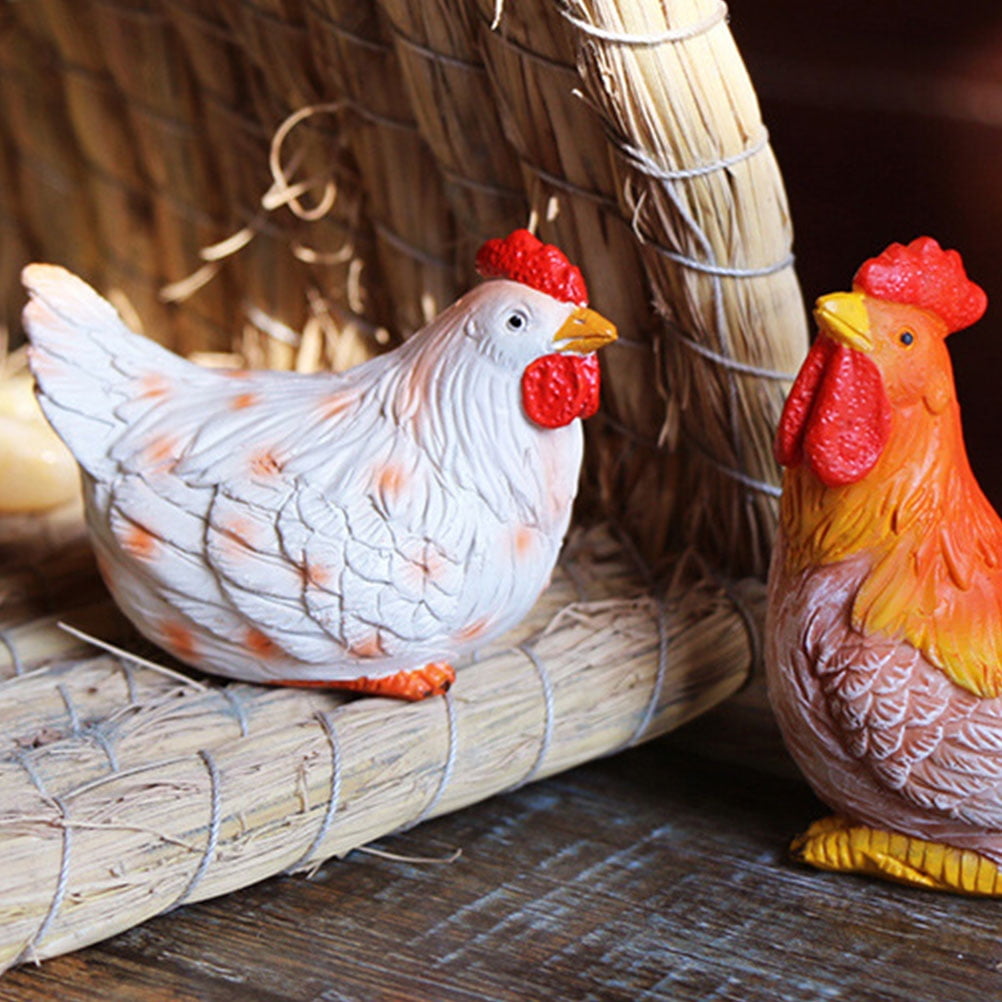 HEMOTON Decorations Birthday Hen Ornament Garden Poultry Creative ...