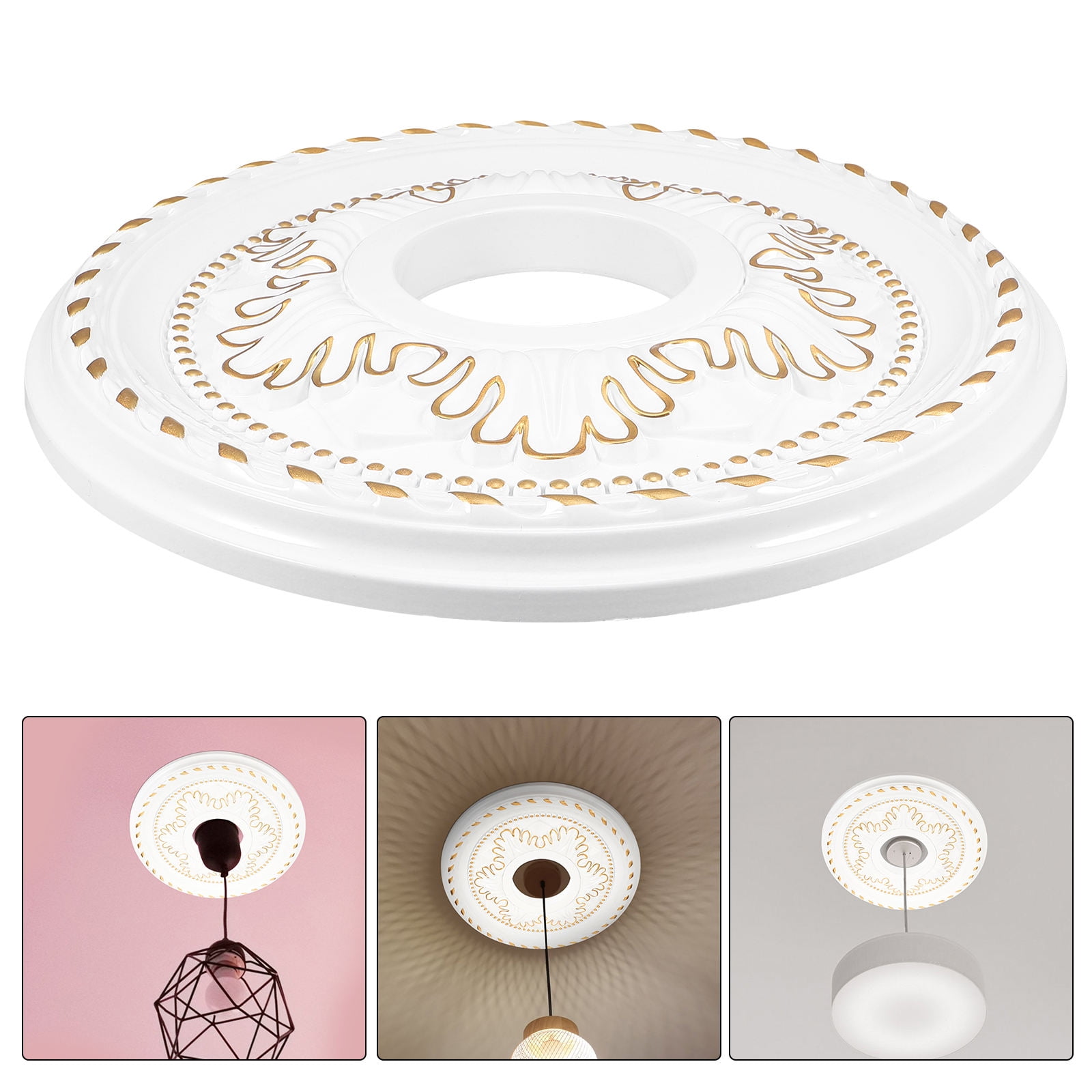 HEMOTON Decorative Ceiling Medallion Ceiling Light Decor Household ...