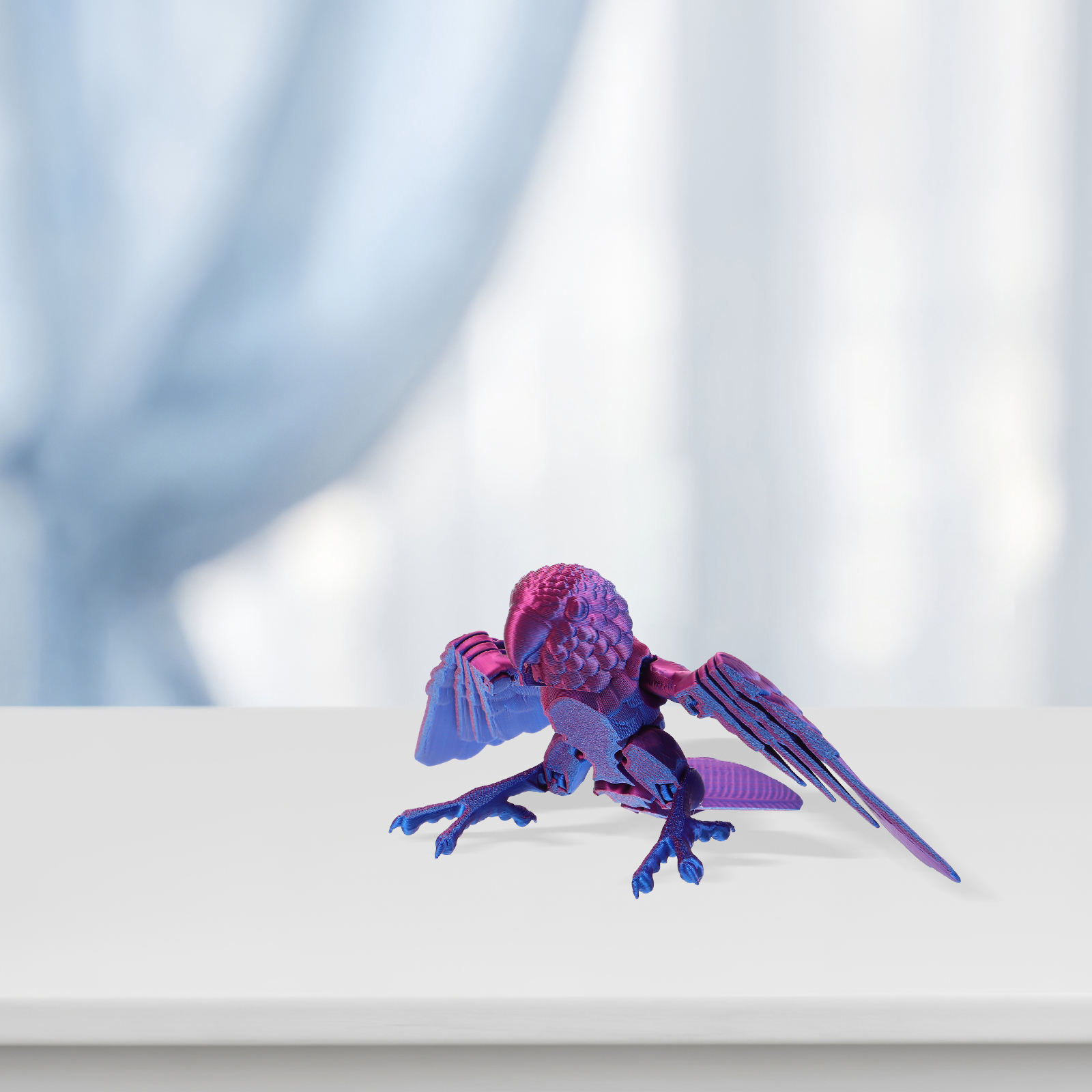 SOPOTUTU Realistic Parrot Toy with Movable Wings and Flexible Joints ...