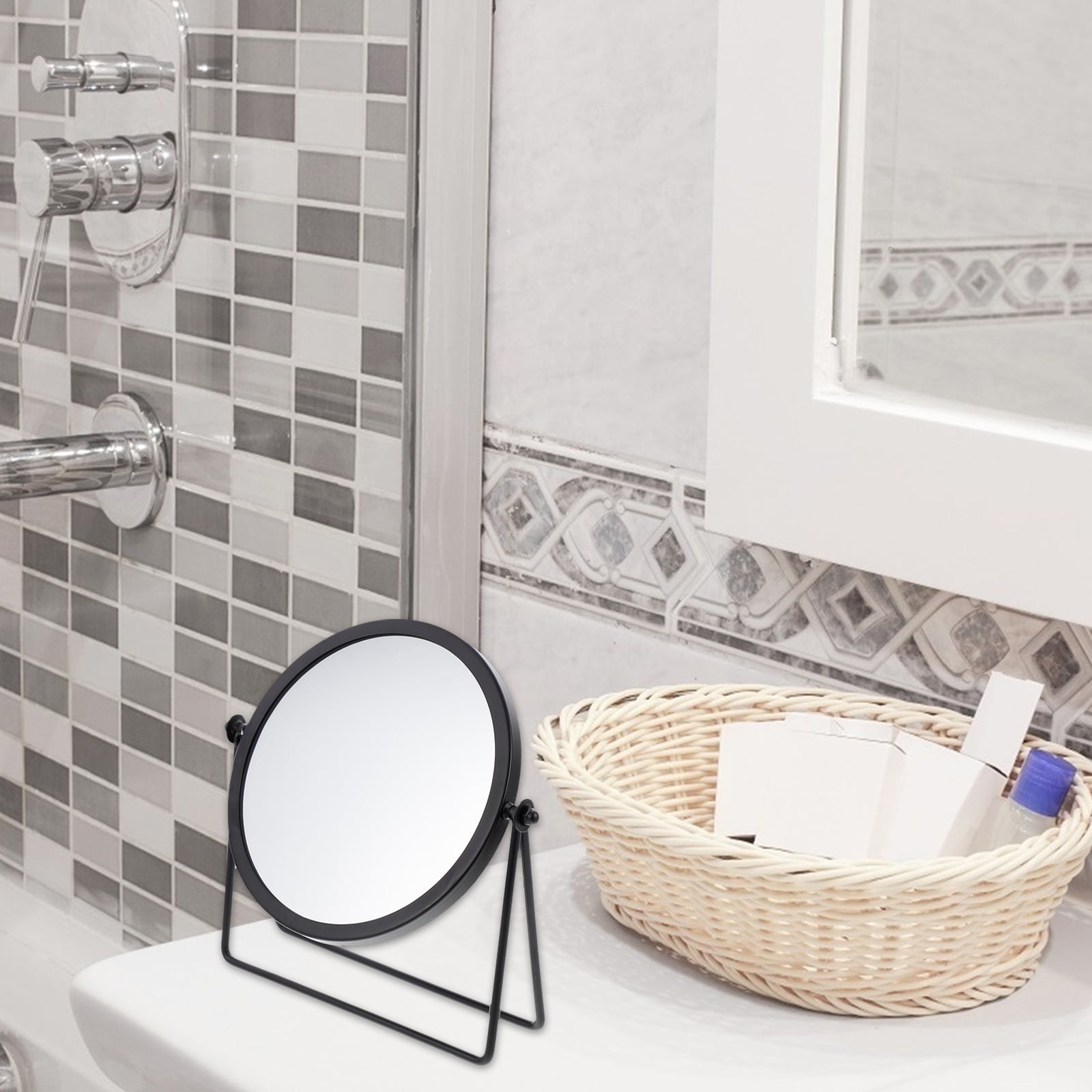 HEMOTON Desktop Countertop Vanity Mirror Dressing Table Mirror for ...