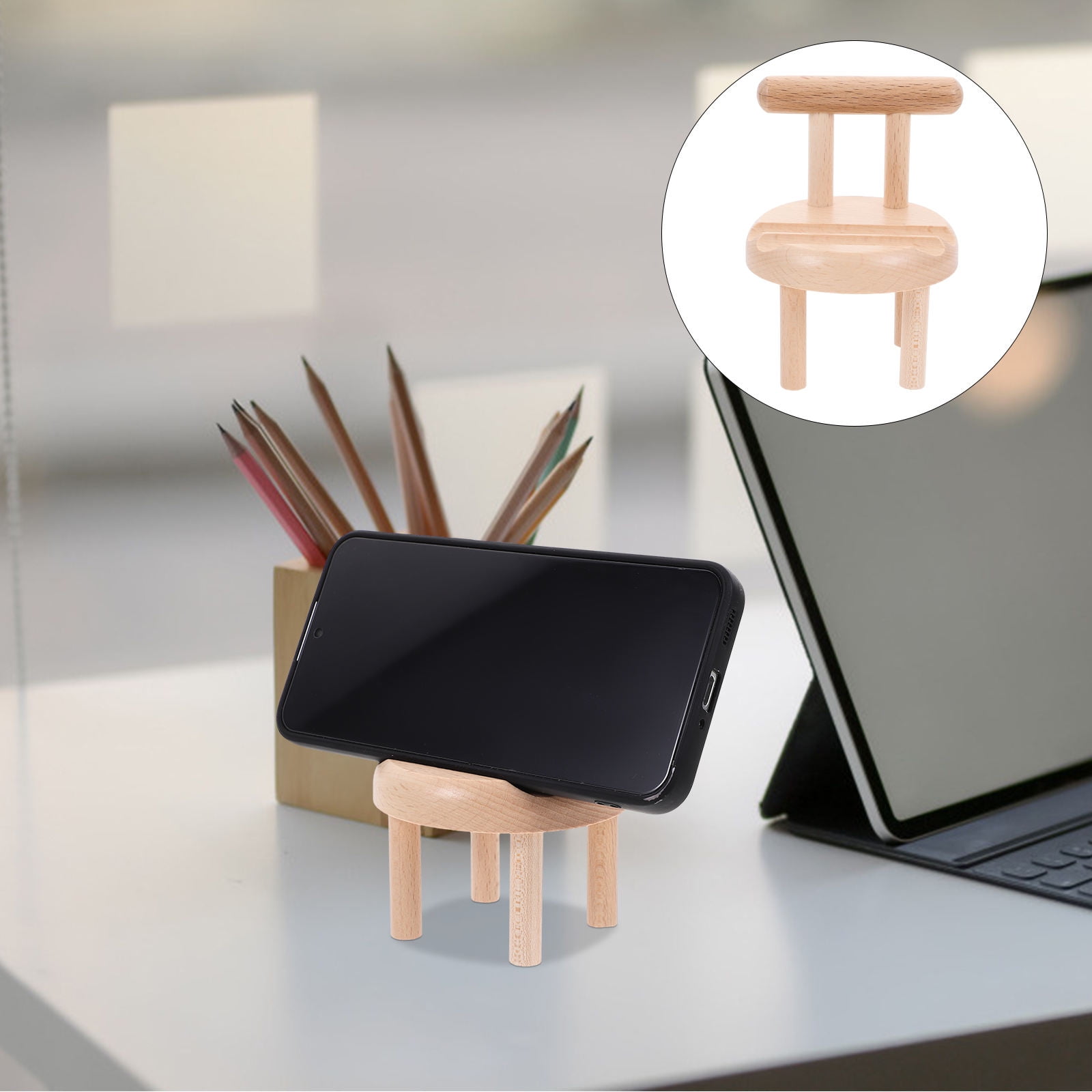 HEMOTON Desktop Phone Holder Chair Mobile Base Space-saving Dorm ...