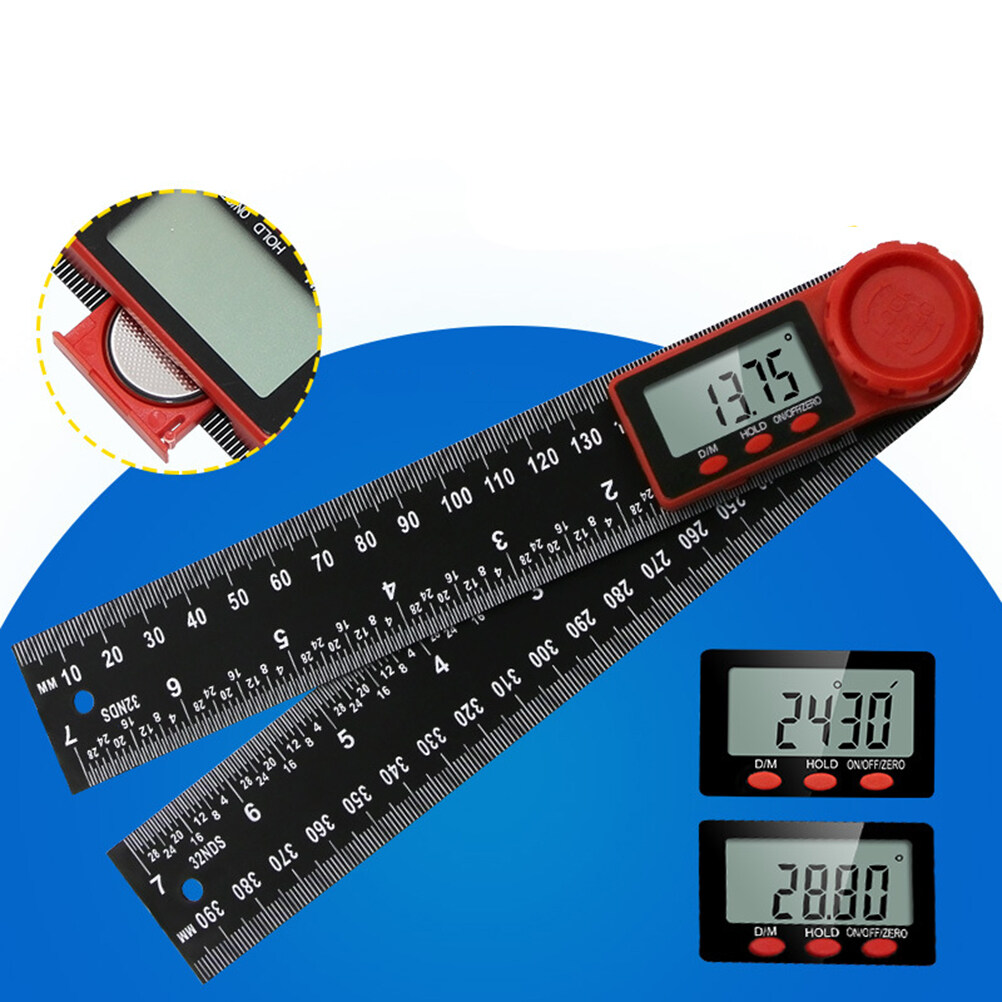 HEMOTON Digital Angle Ruler Digital Display Angle Protractor Angle Ruler M Black - Walmart.com